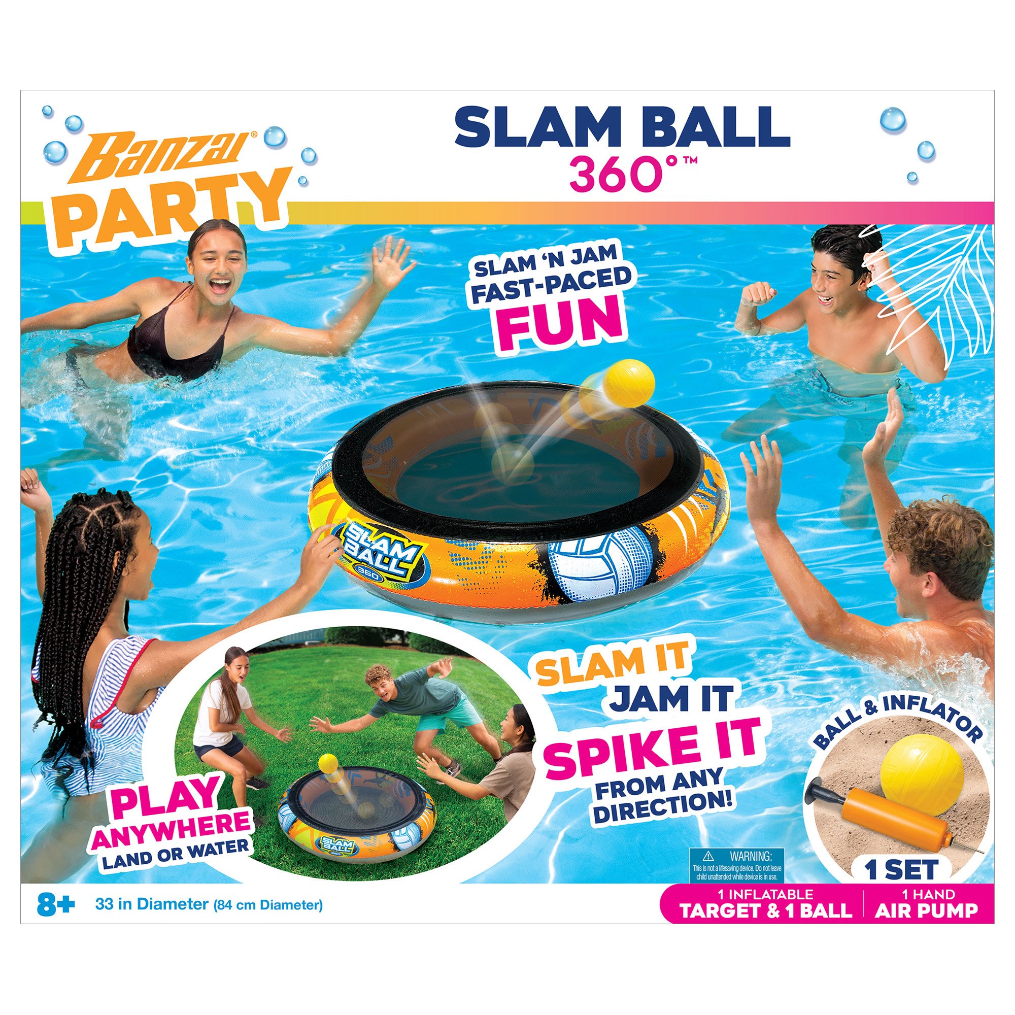 Banzai Party Slam Ball 360° Outdoor Game - Shop Floats at H-E-B