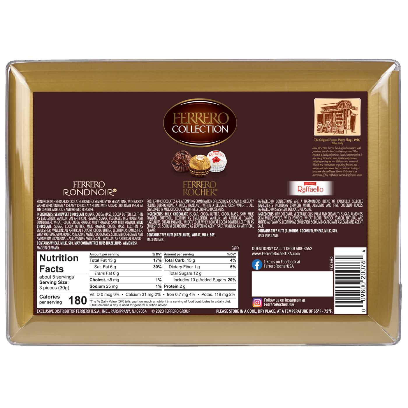 Ferrero Collection Fine Assorted Confections T Box 16 Pc Shop