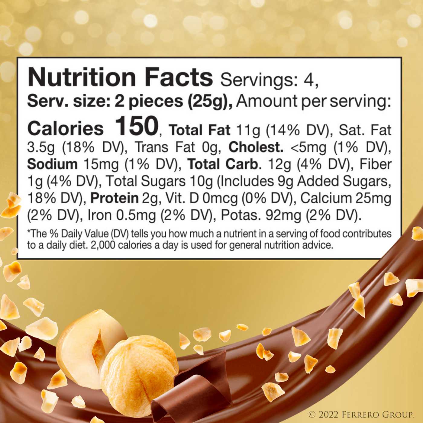 Ferrero Rocher Fine Hazelnut Chocolates, 8 pc - Shop Candy at H-E-B