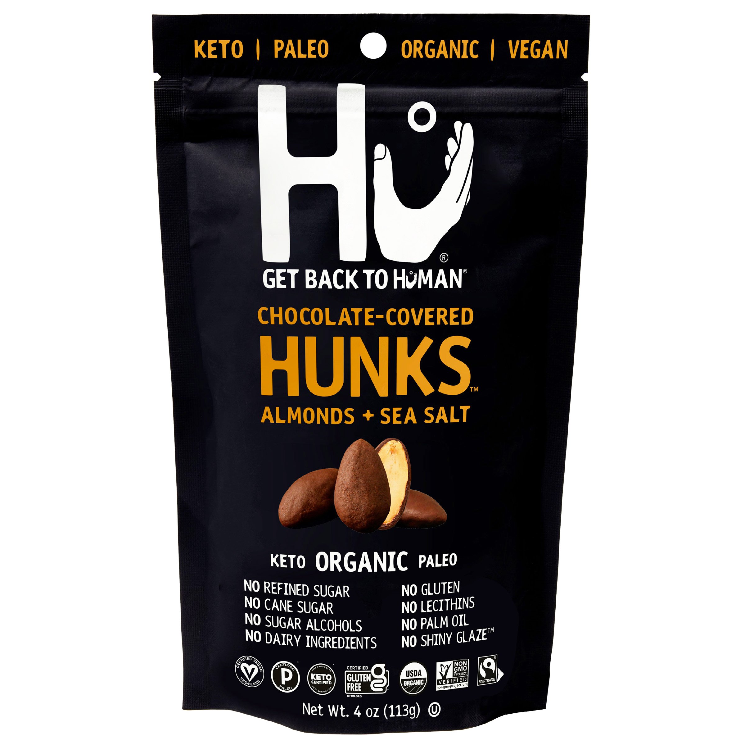 Hu Chocolate Covered Hunks Almonds & Sea Salt Bar - Shop Candy at H-E-B