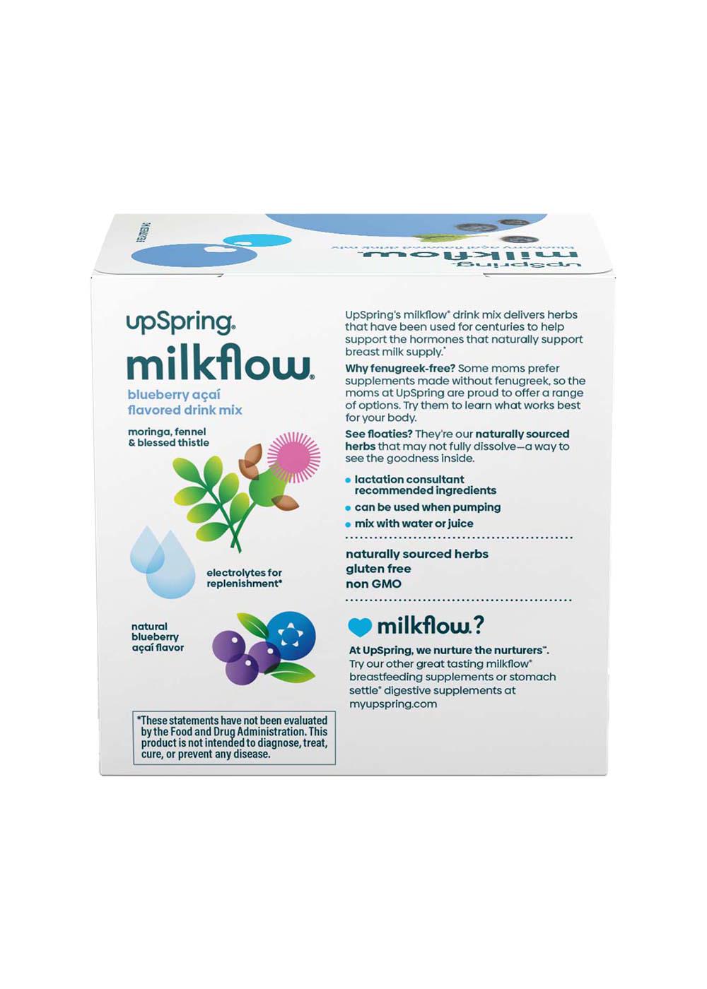 Upspring Milkflow Drink Mix Packets - Blueberry Acai - Shop Breast feeding supplements at H-E-B