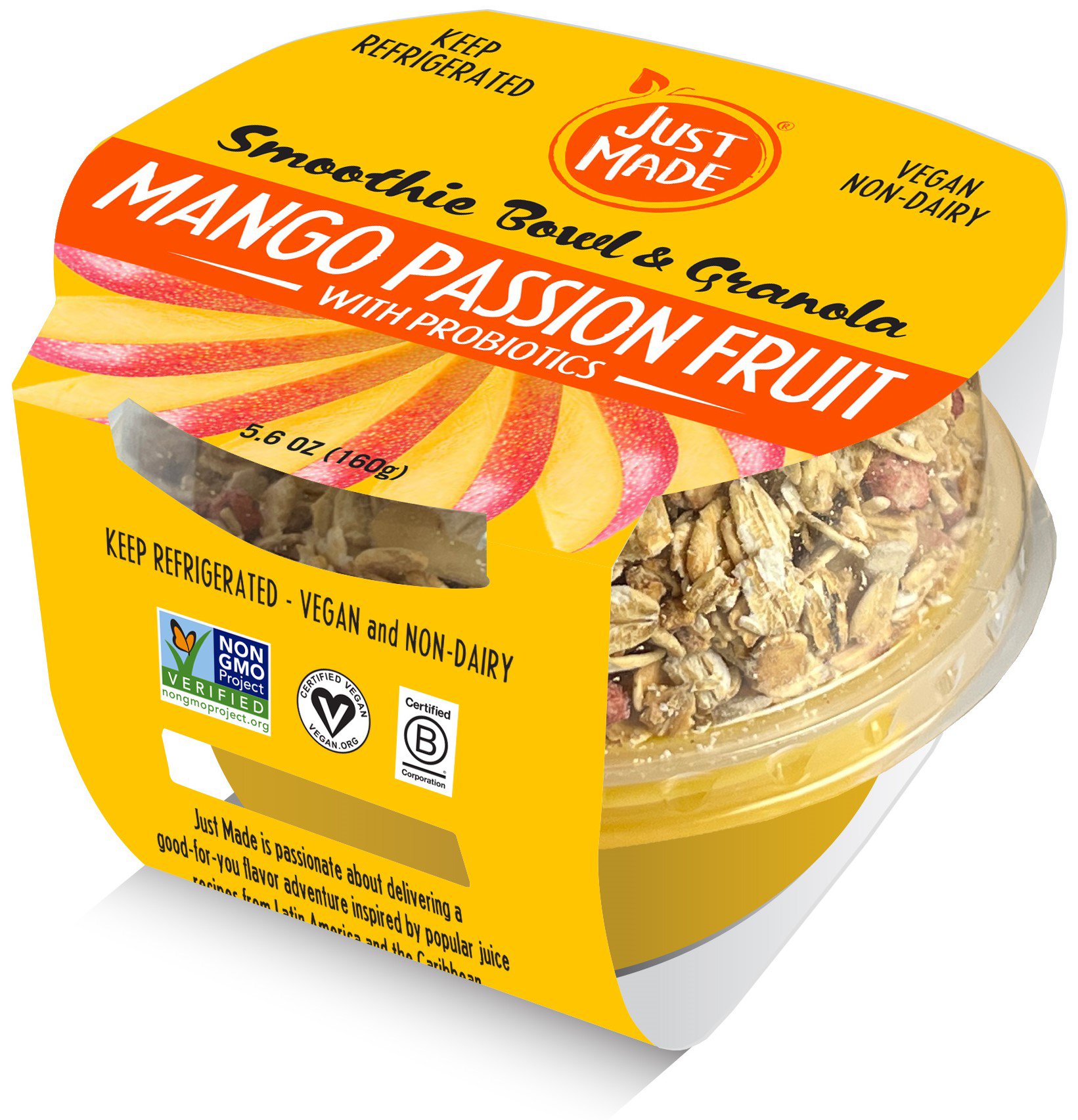 Just Made Mango Passion Fruit Smoothie Bowl - Shop Snack trays at H-E-B