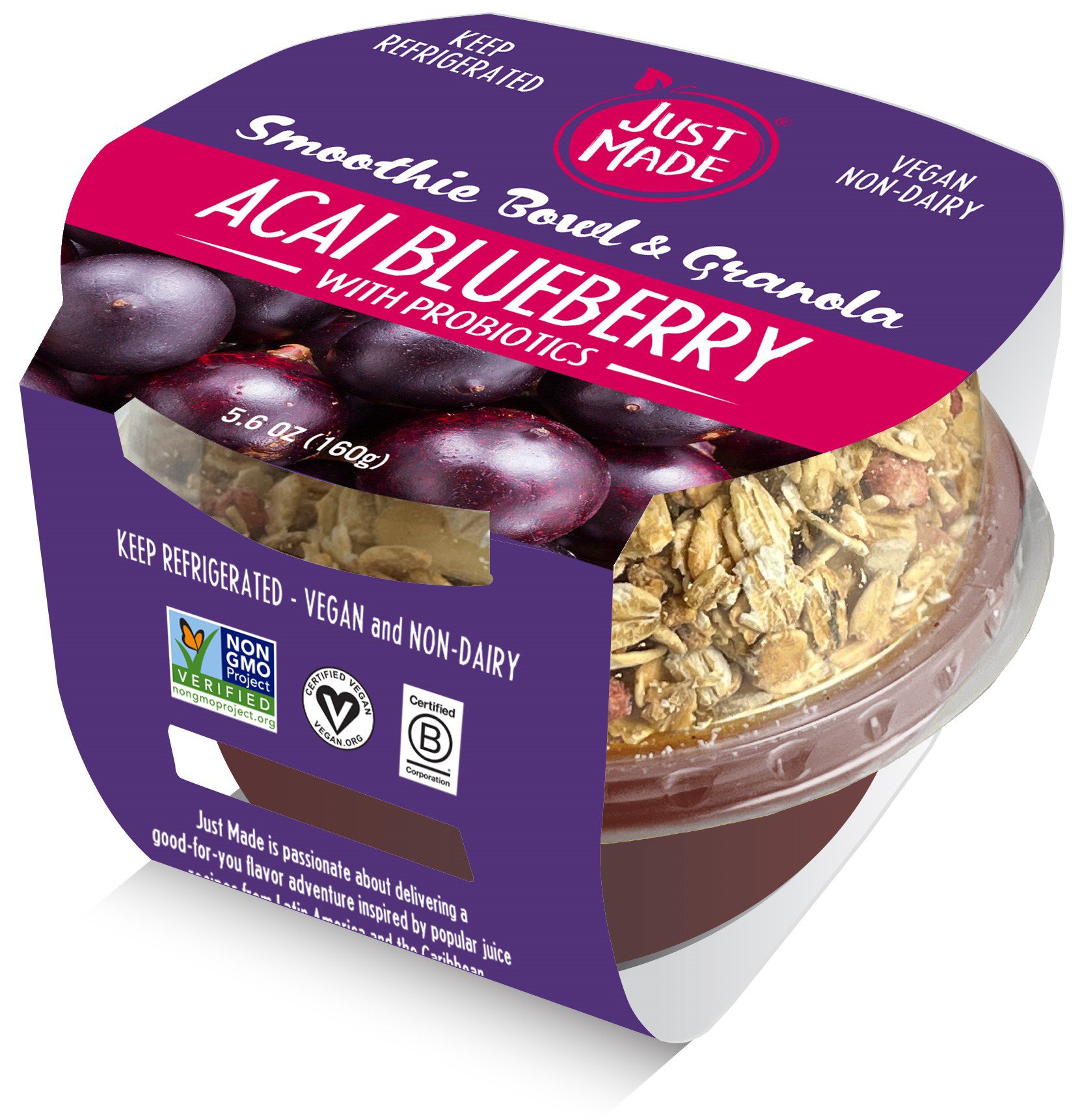 Just Made Acai Blueberry Smoothie Bowl - Shop Snack trays at H-E-B