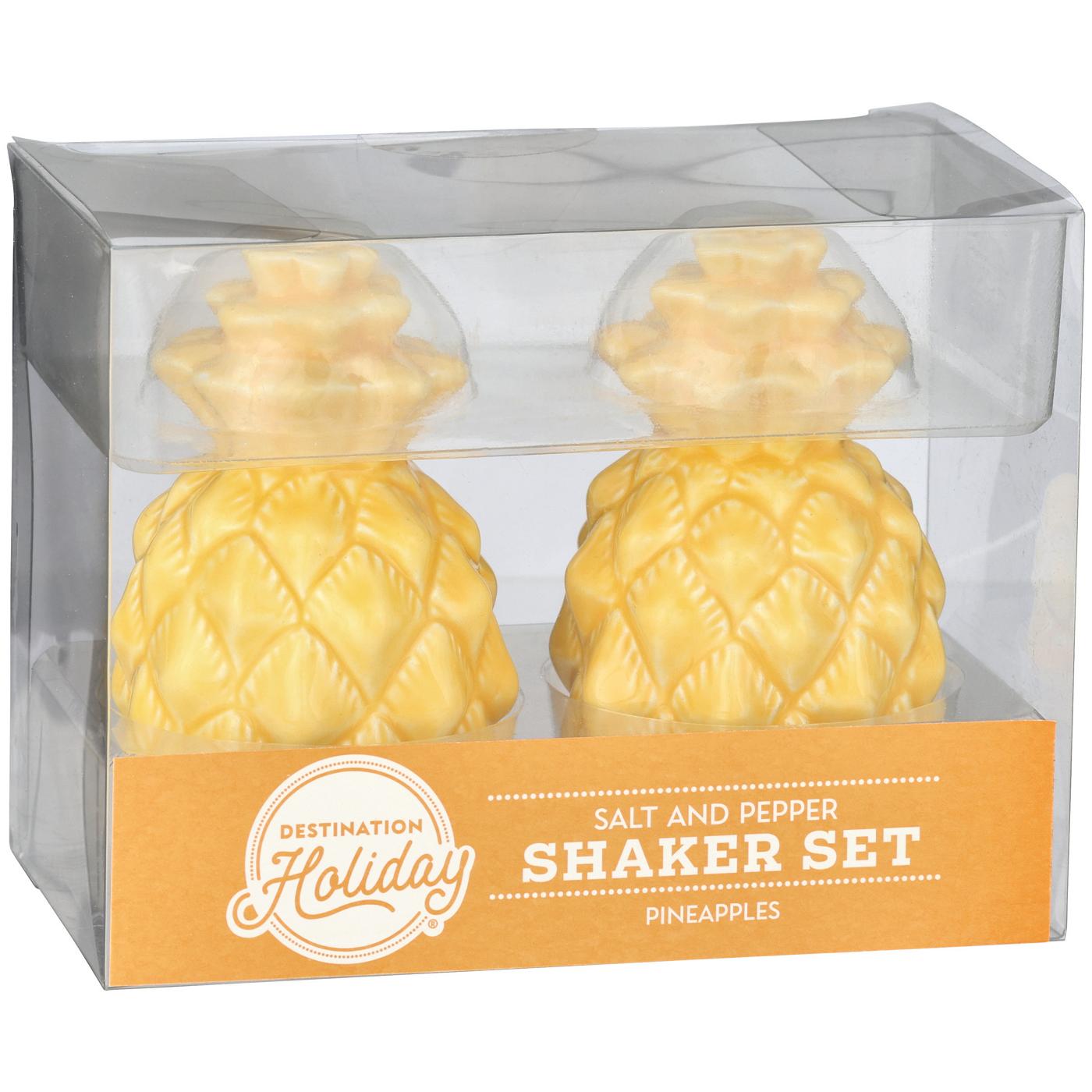 Destination Holiday Pineapple Salt and Pepper Shaker Set - Shop ...