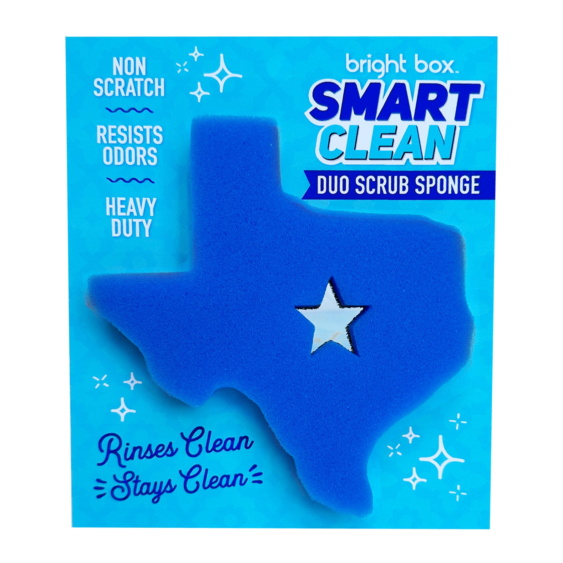 Bright Box Smart Clean Texas Duo Scrub Sponge - Blue - Shop Sponges ...