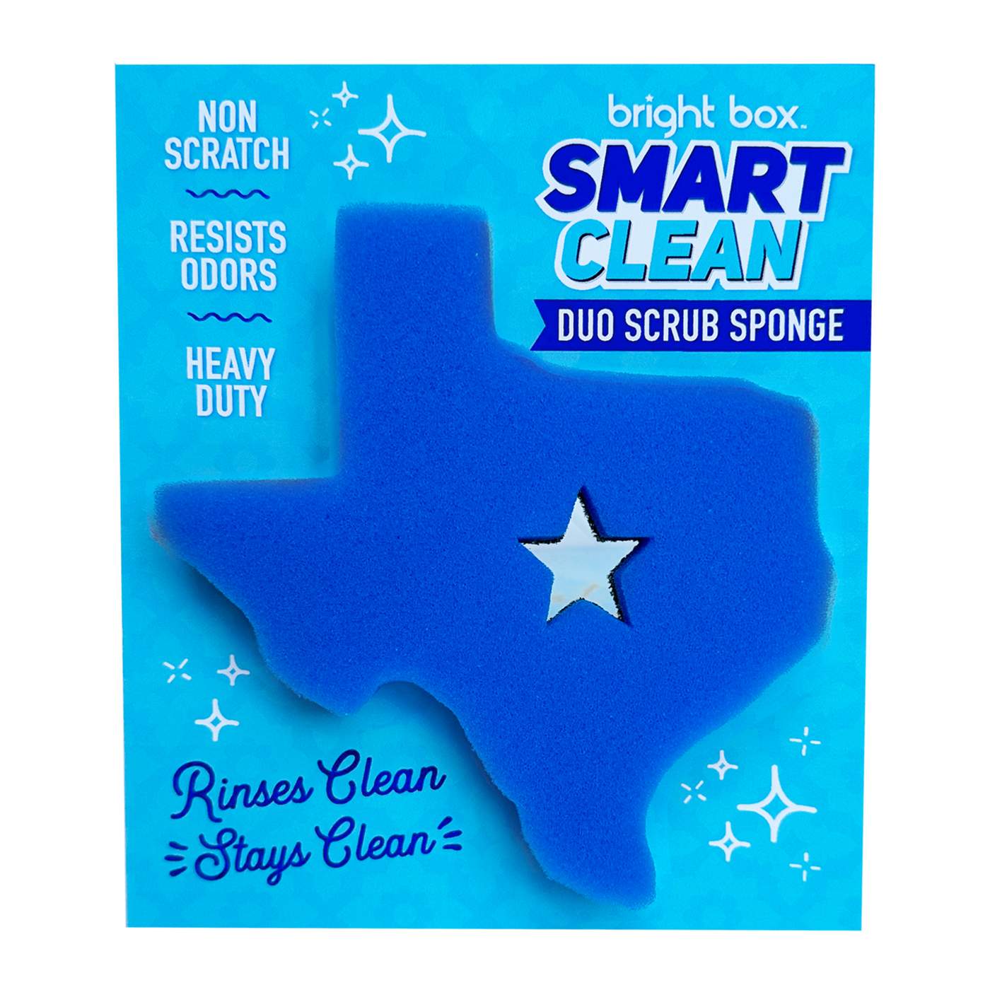 Bright Box Smart Clean Texas Duo Scrub Sponge - Blue - Shop Sponges ...