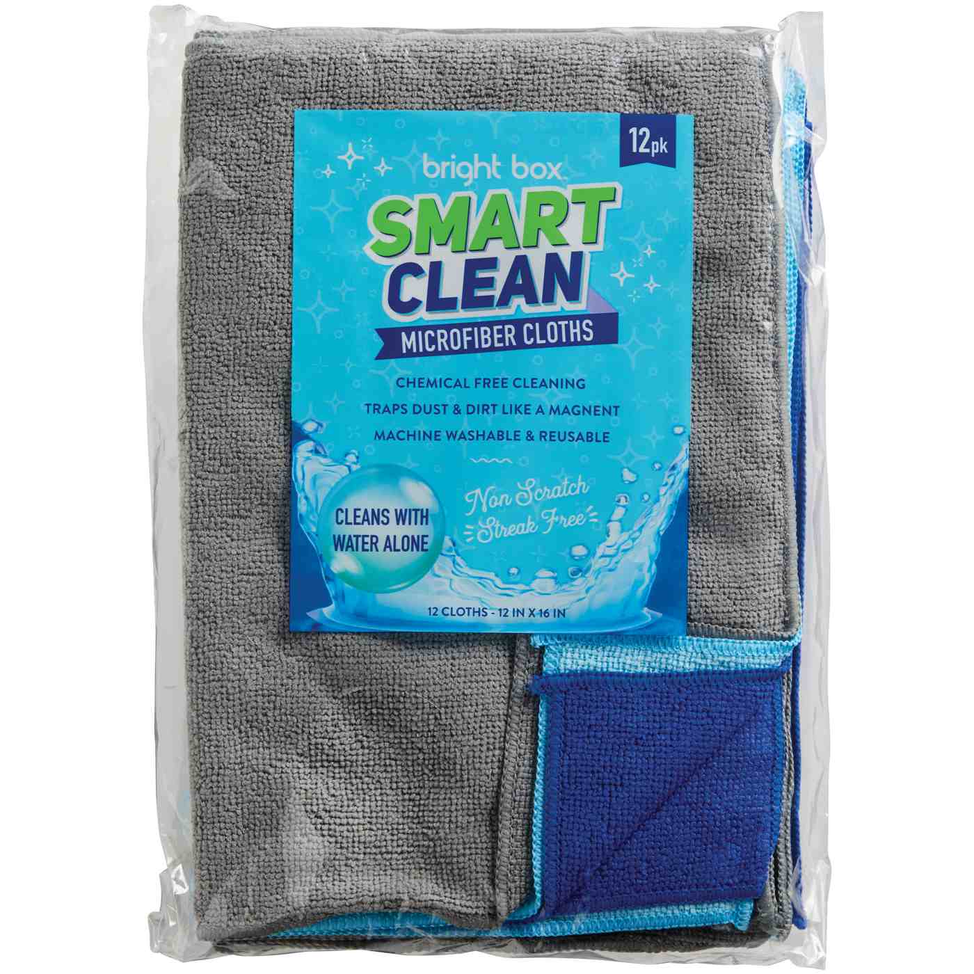Bright Box Smart Clean Microfiber Cloths - Shop Cleaning cloths ...