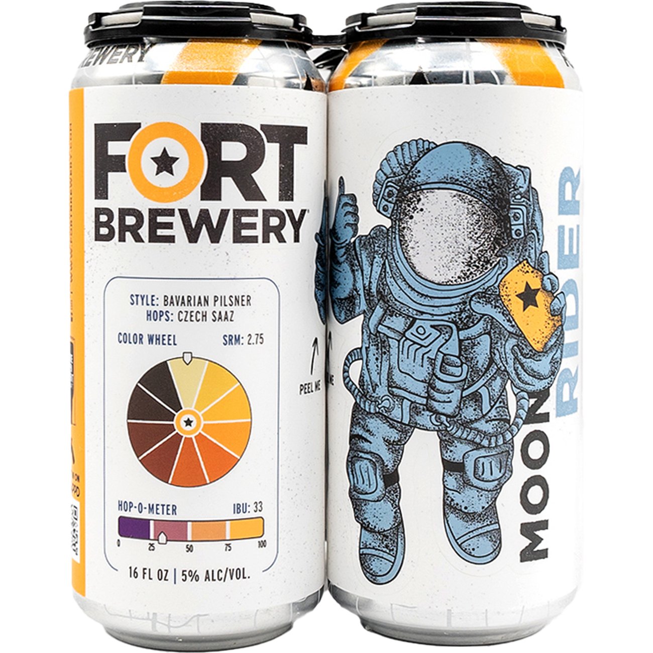 Fort Brewery Moon Rider Golden Pilsner 4 pk Cans - Shop Beer at H-E-B