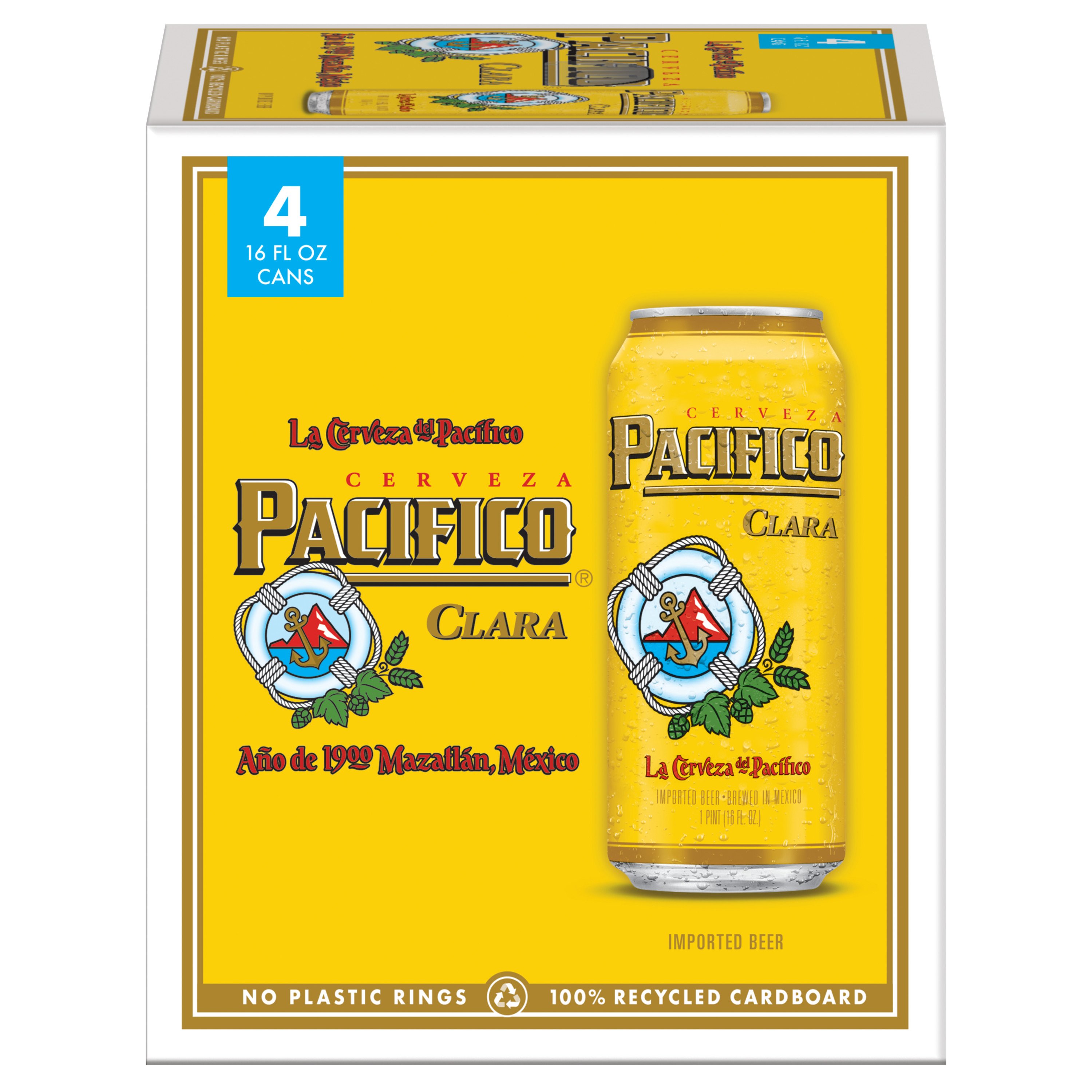Pacifico Mexican Lager Import Beer, 4 pk - Shop Beer at H-E-B