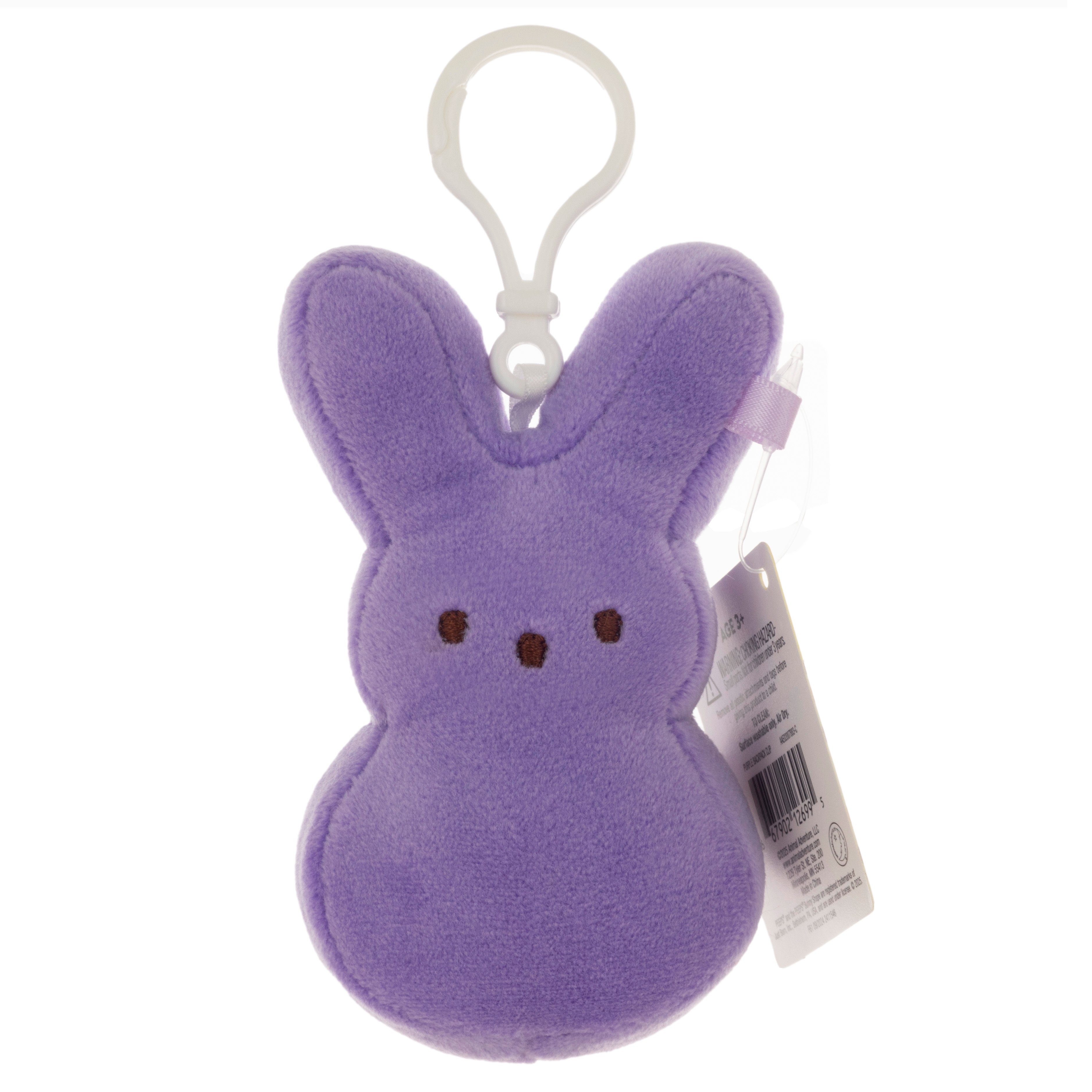 Peeps Easter Bunny Backpack Clip - Purple - Shop Plush toys at H-E-B