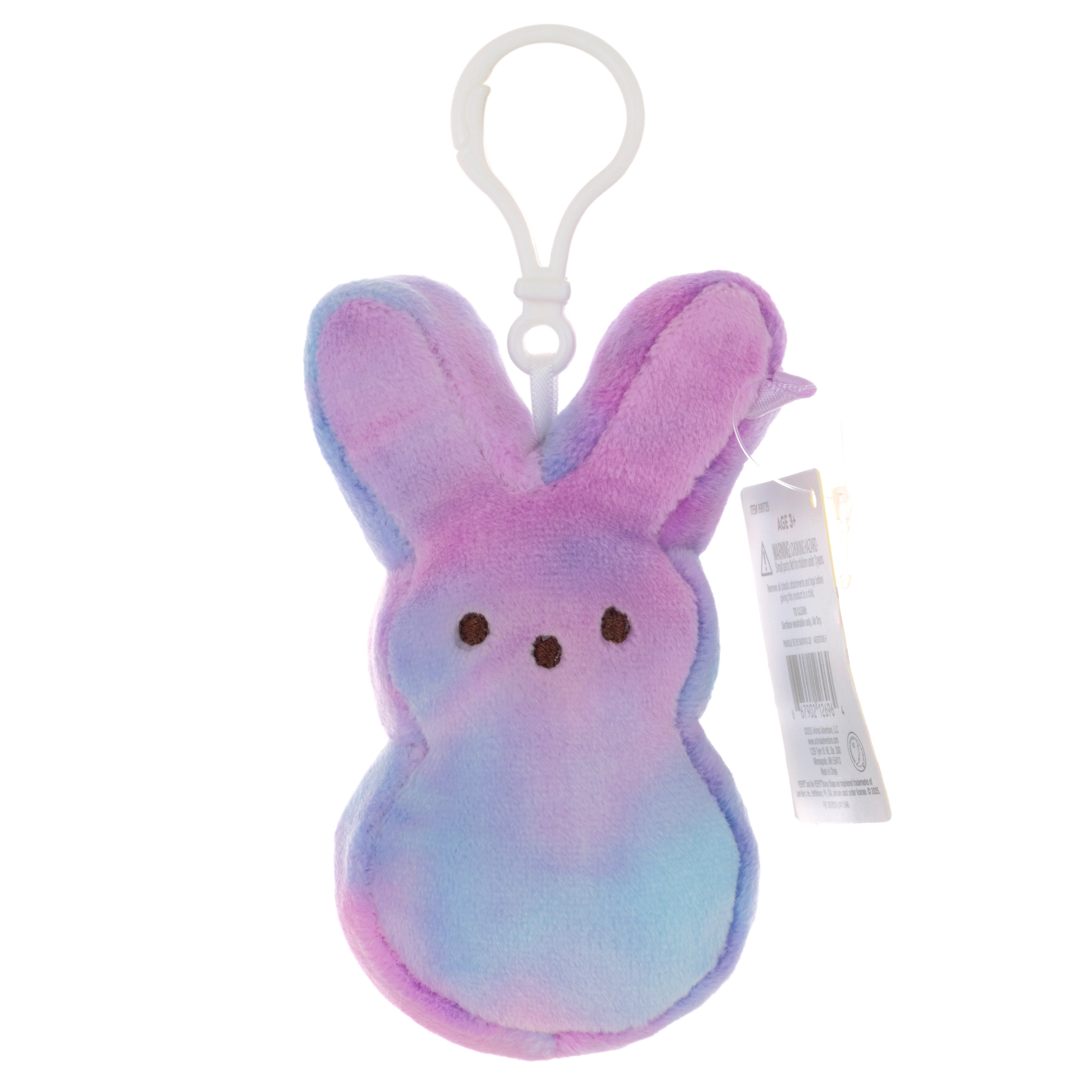 Peeps Easter Bunny Backpack Clip - Blue Tie Dye - Shop Plush toys at H-E-B