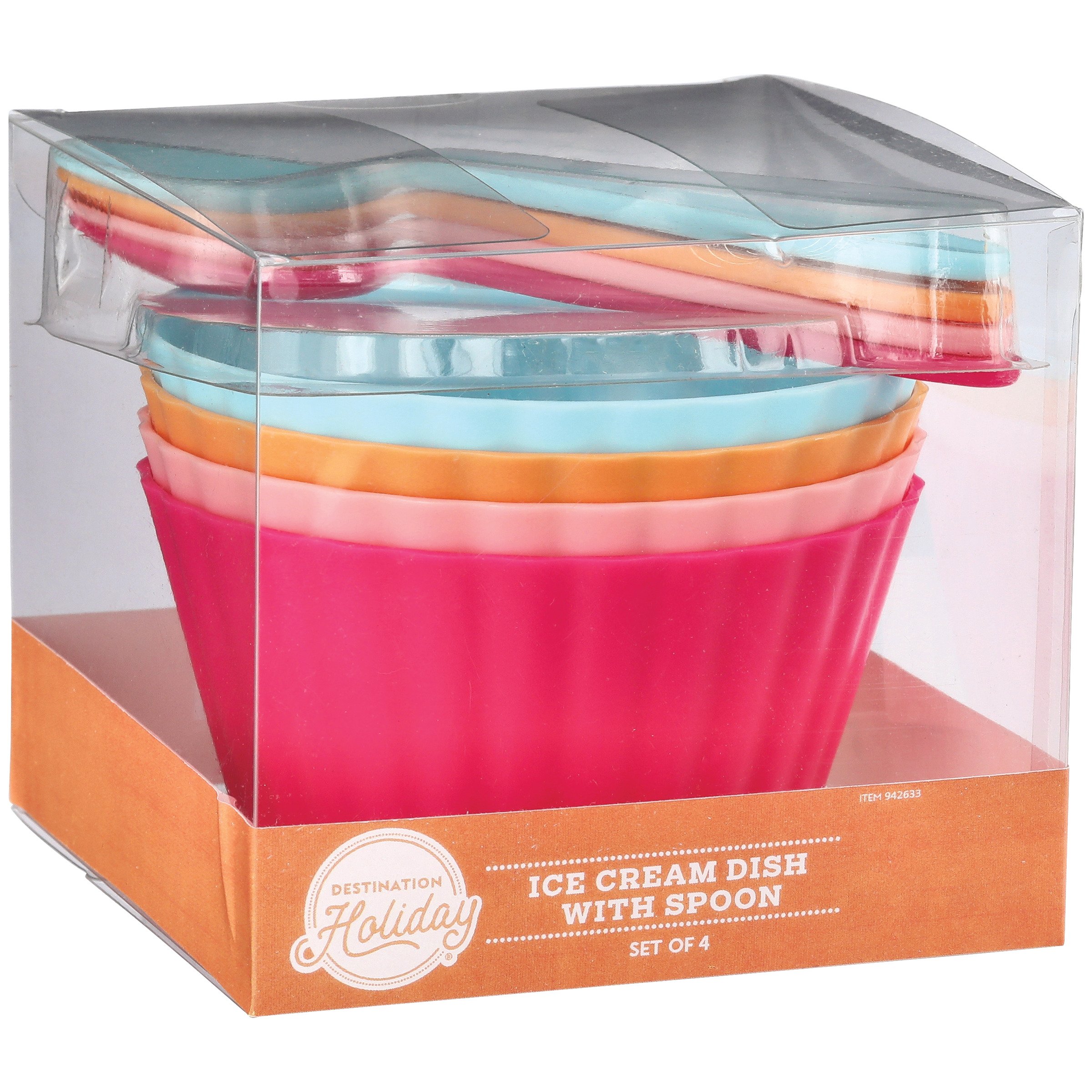 Destination Holiday Ice Cream Dish With Spoon Set - Shop Seasonal decor ...
