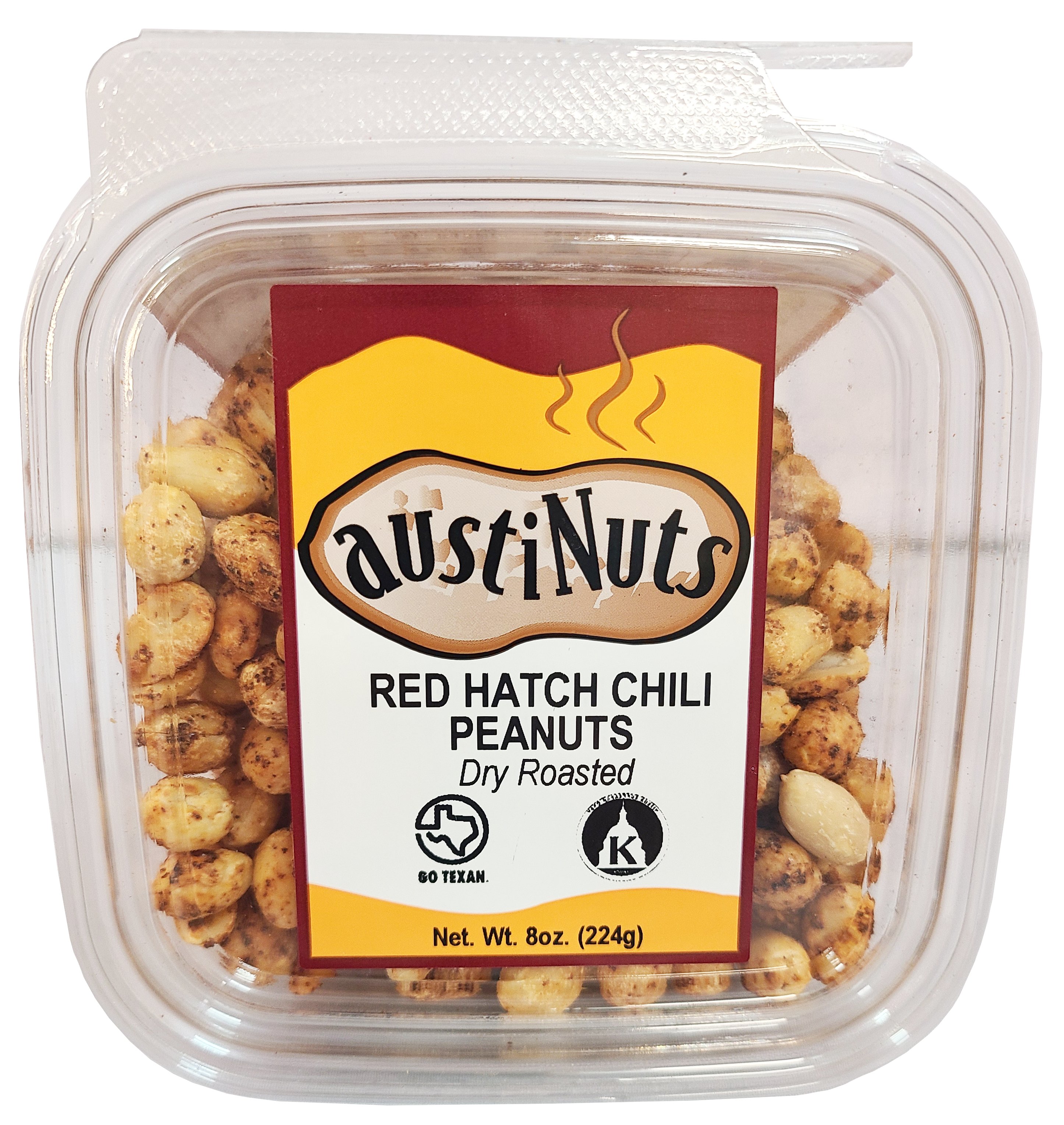 AustiNuts Red Hatch Chili Peanuts, 8 oz | Central Market - Really Into Food