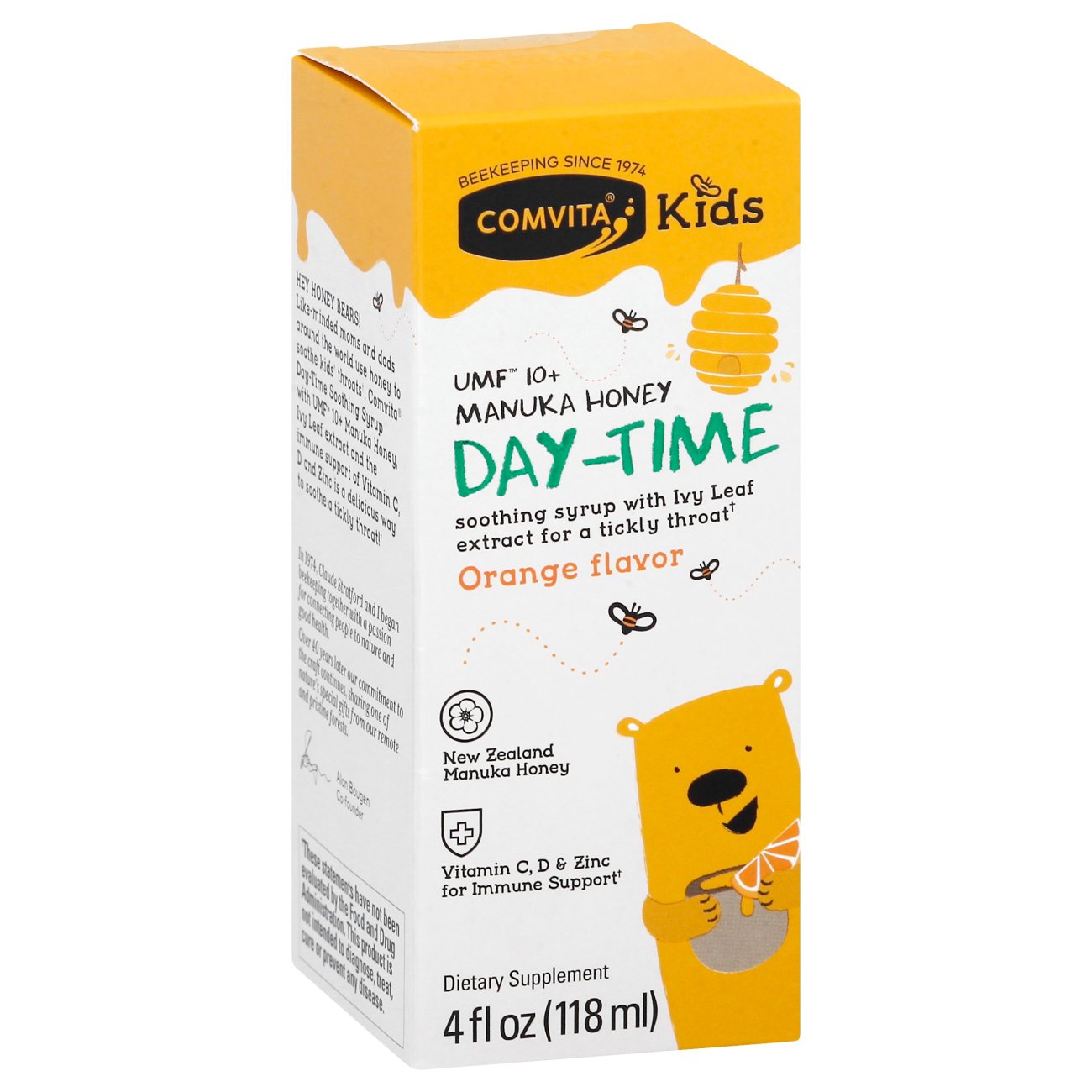 Comvita Kids Day Time Soothing Syrup Orange - Shop Multivitamins at H-E-B
