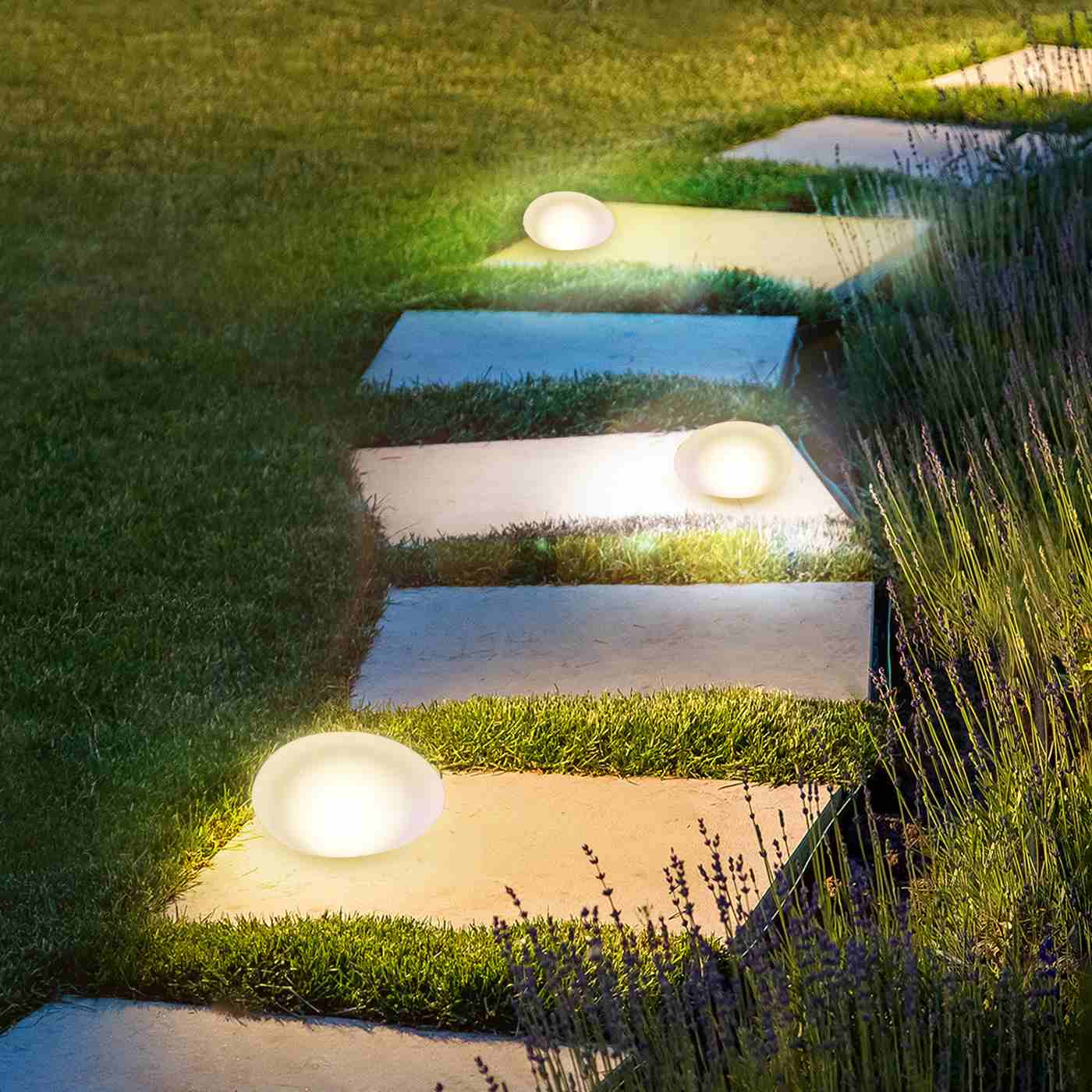 Globe Rechargeable Pebble Lights - Shop Lamps & lights at H-E-B