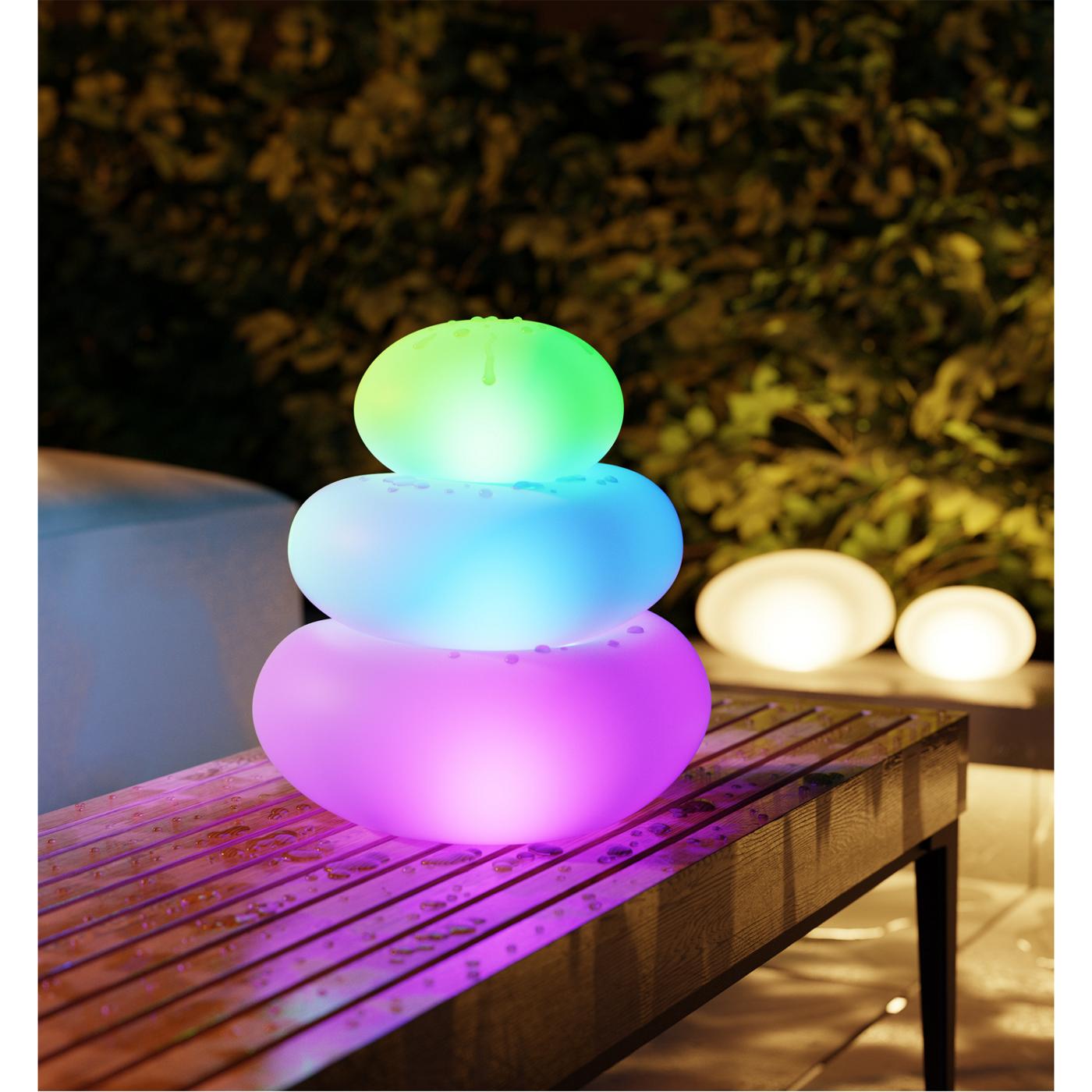 Globe Rechargeable Pebble Lights - Shop Lamps & lights at H-E-B