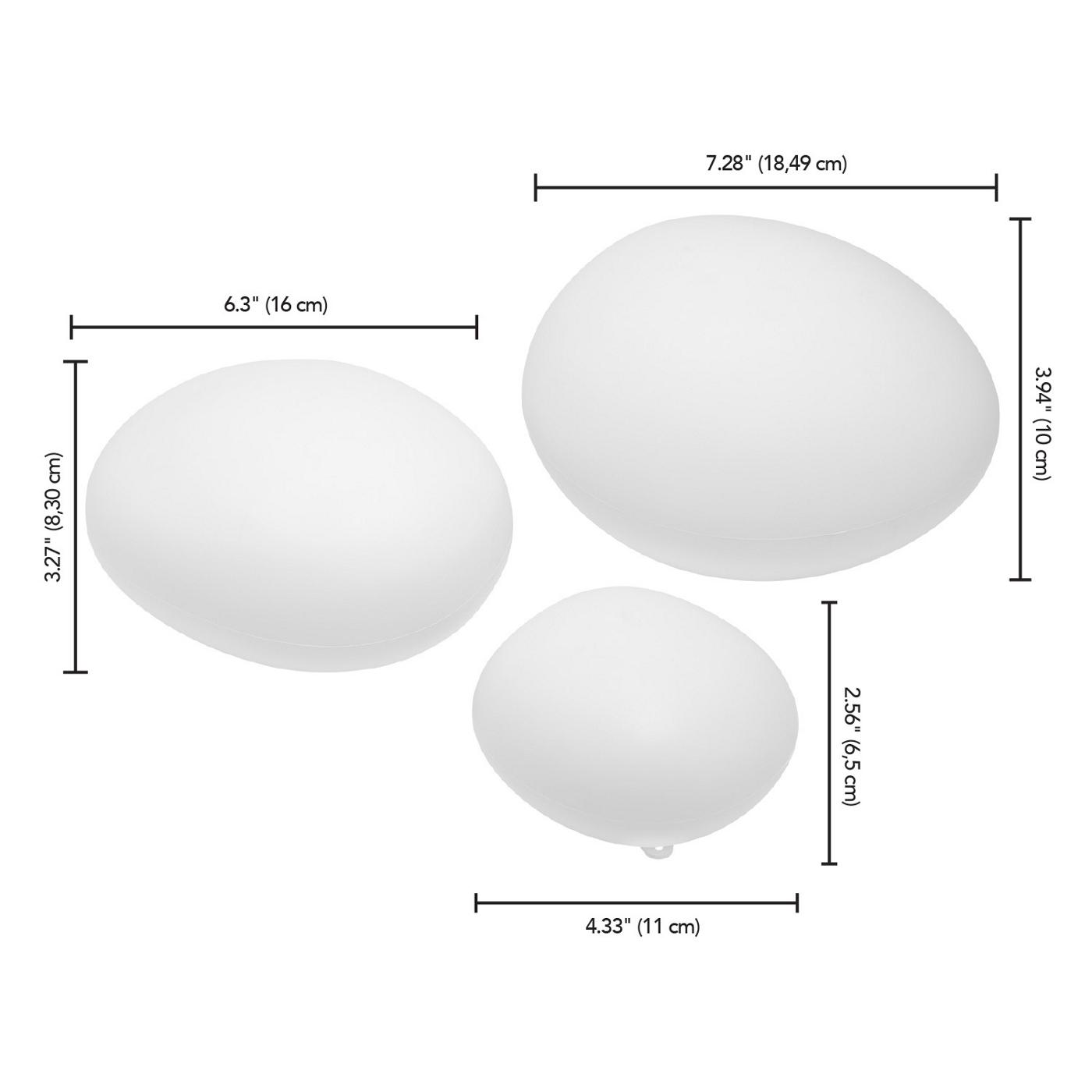 Globe Rechargeable Pebble Lights - Shop Lamps & lights at H-E-B
