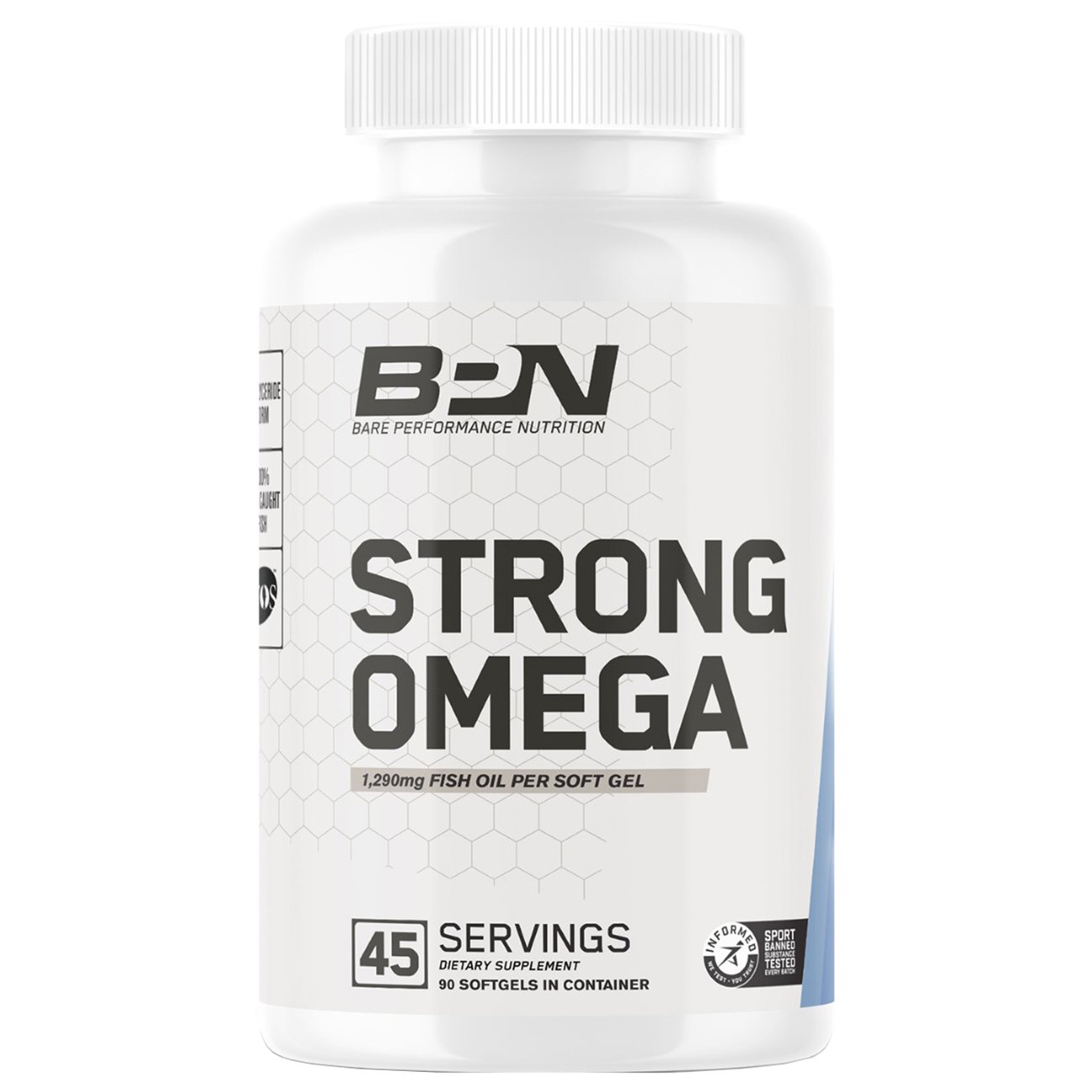 Bare Performance Nutrition Strong Omega Fish Oil Softgel Capsules ...