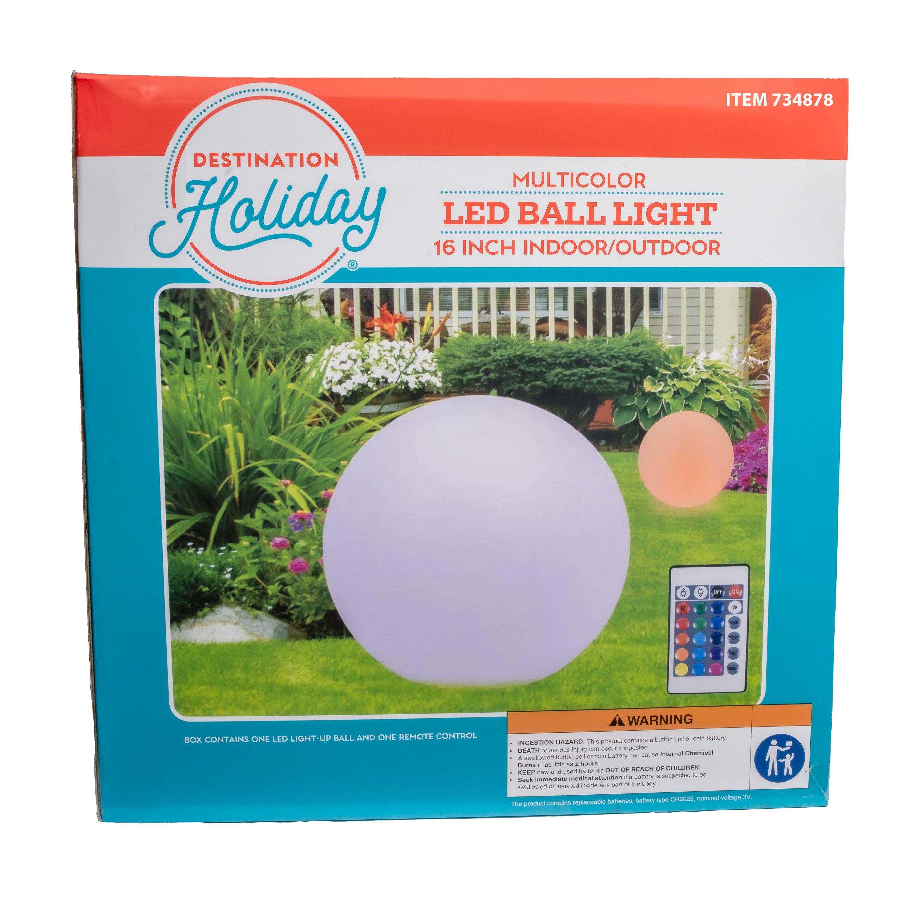 Destination Holiday Indoor/ Outdoor Multicolor LED Ball Light - Shop ...