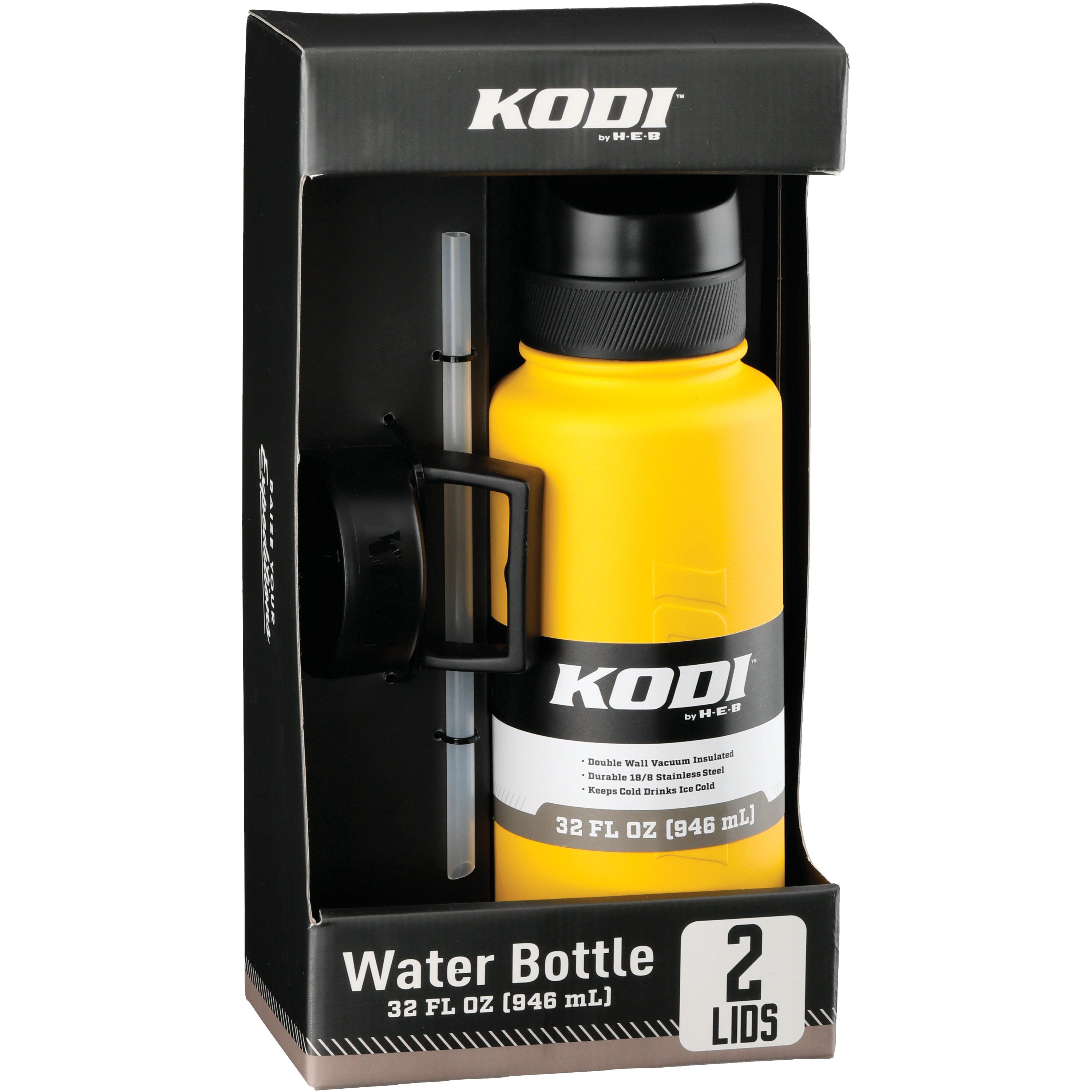KODI by H-E-B Stainless Steel Water Bottle - Bumblebee - Shop Travel ...