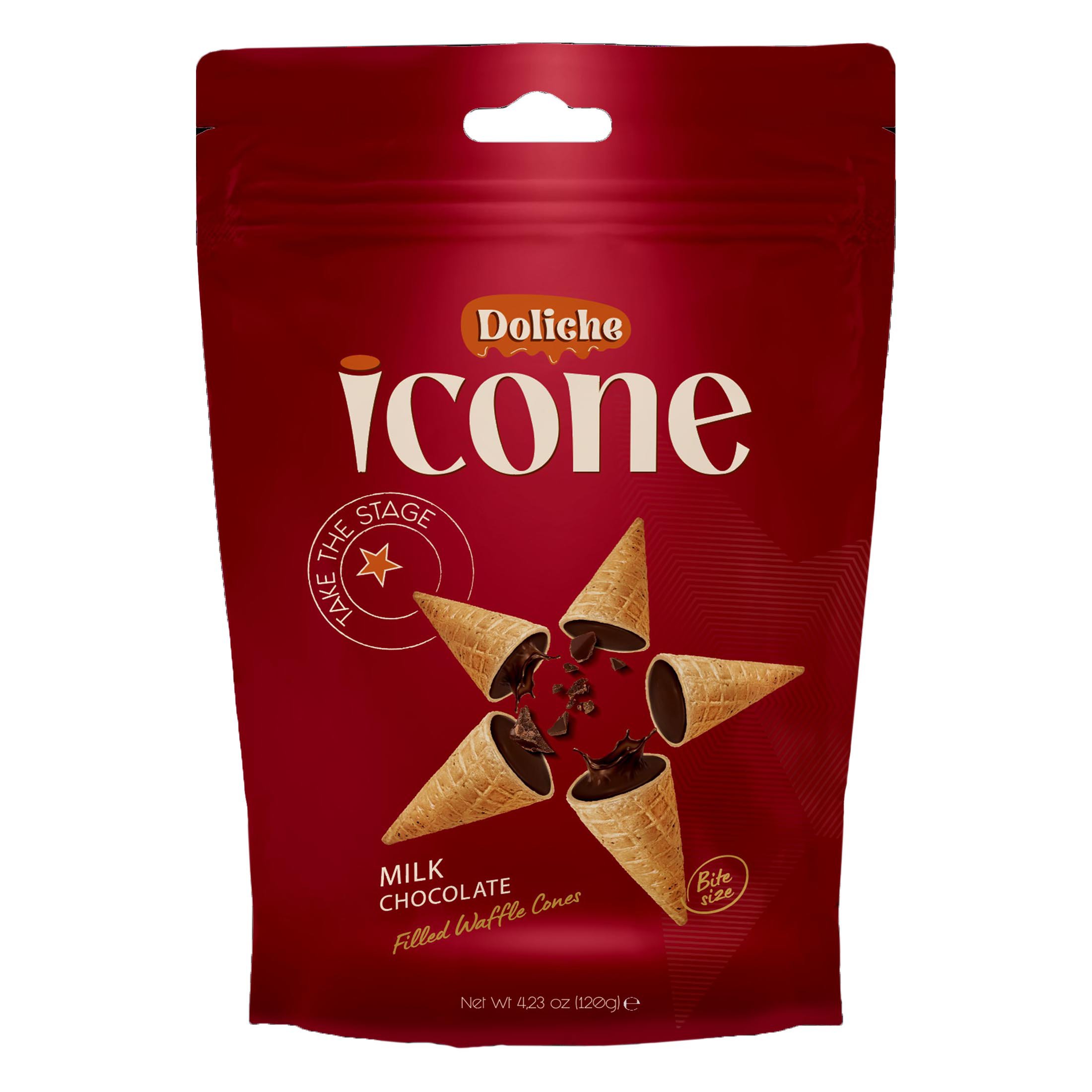 Doliche Icone Milk Chocolate Filled Waffles Cones - Shop Candy at H-E-B