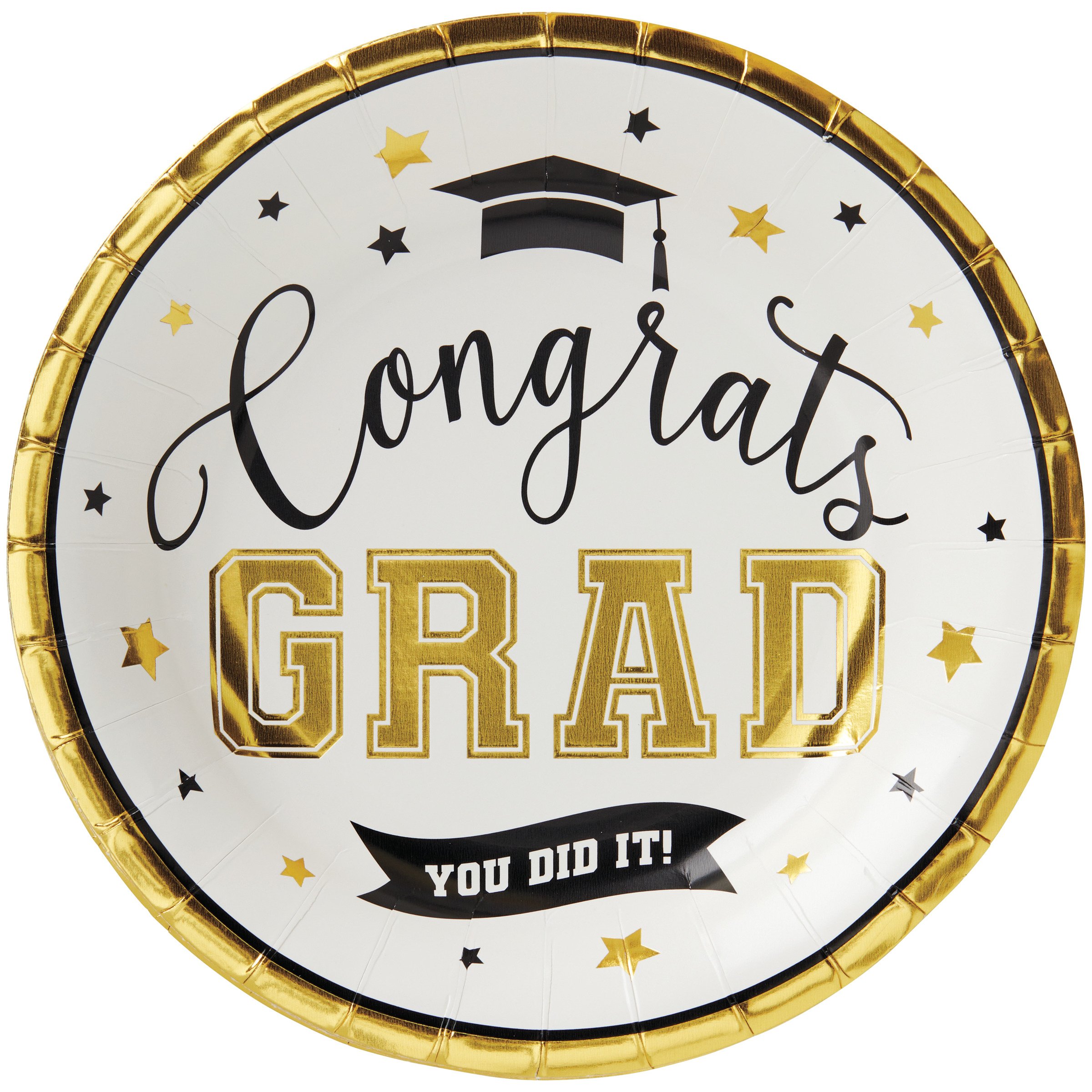 Destination Holiday Congrats Grad Paper Plates, 10 ct - Shop Seasonal ...