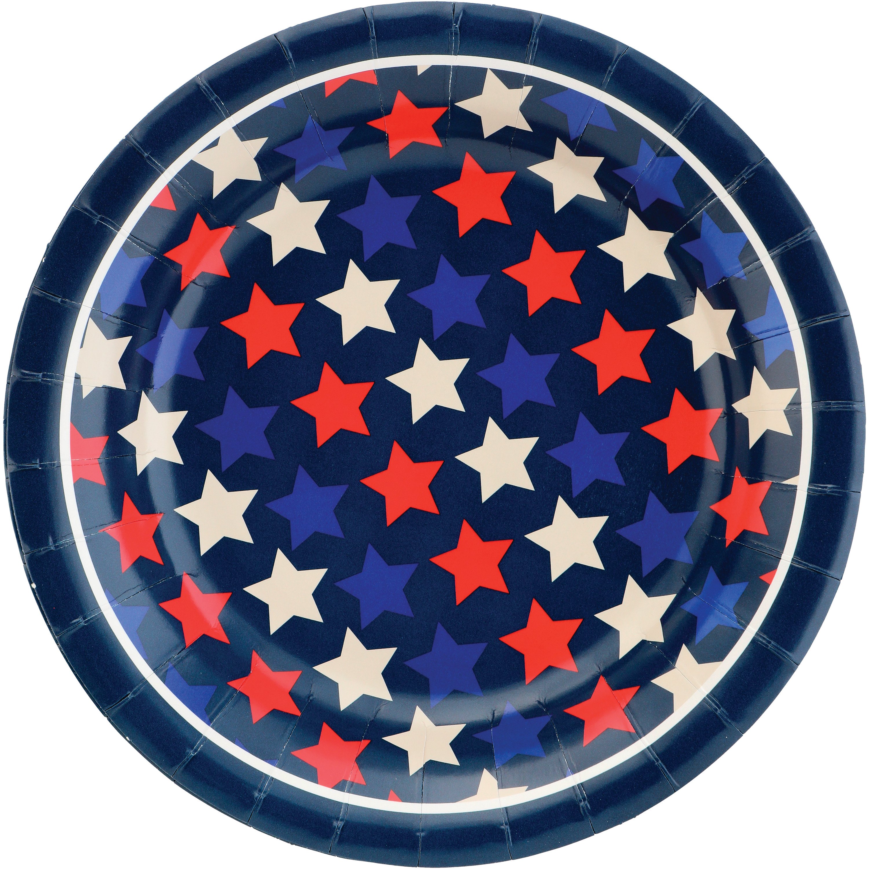 Destination Holiday Patriotic Star Paper Plates, 10 ct - Shop Seasonal ...