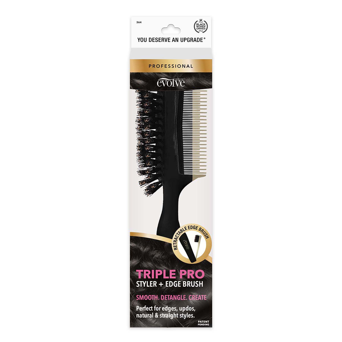 Evolve Triple Pro Styler + Edge Brush - Shop Hair accessories at H-E-B