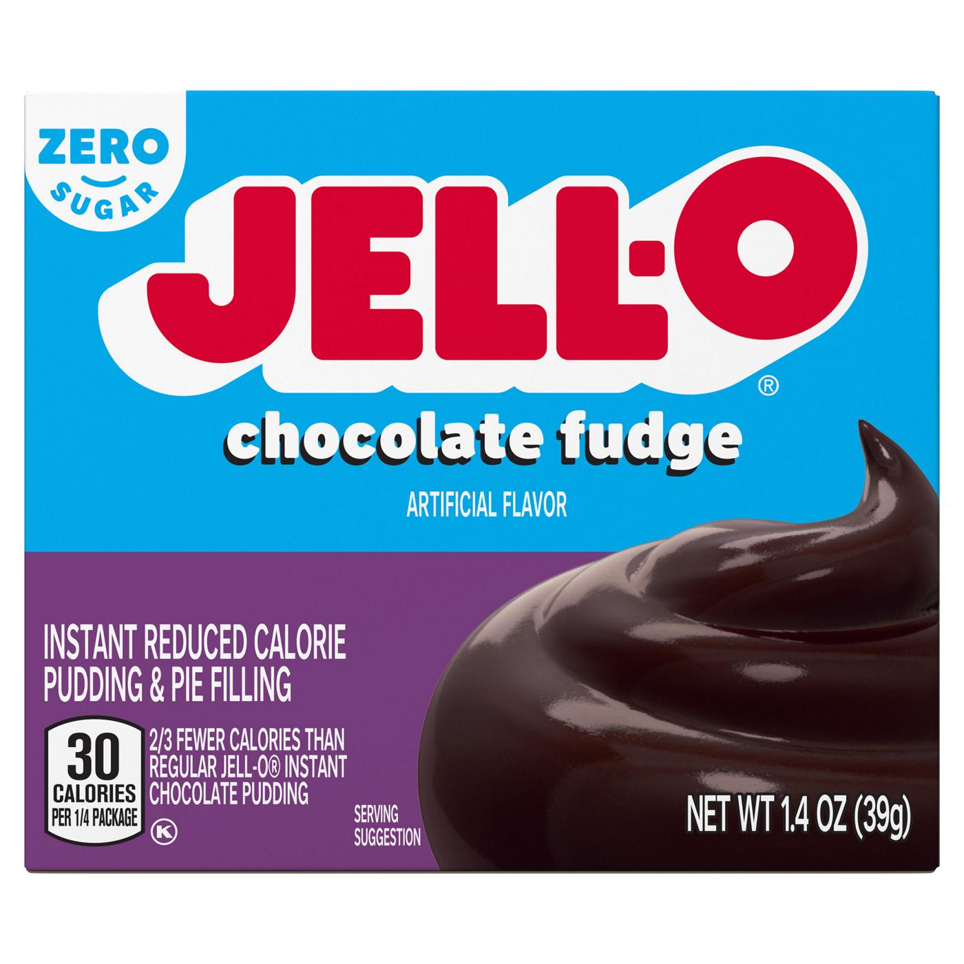 Jell-O Sugar Free Chocolate Fudge Instant Pudding Mix - Shop Pudding ...