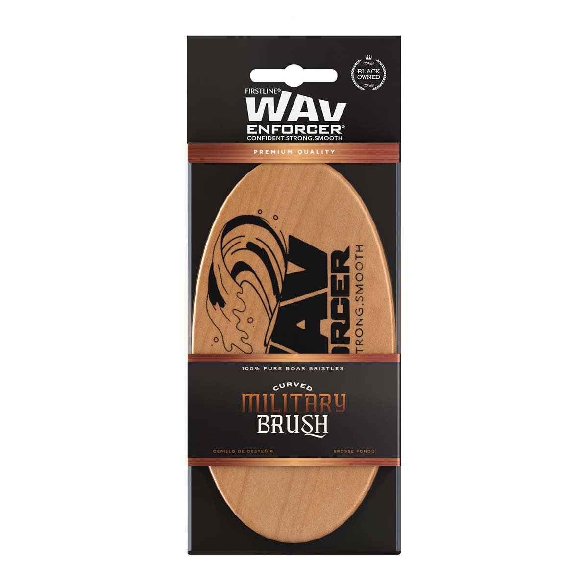 Wav Enforcer Curved Military Brush - Shop Hair accessories at H-E-B