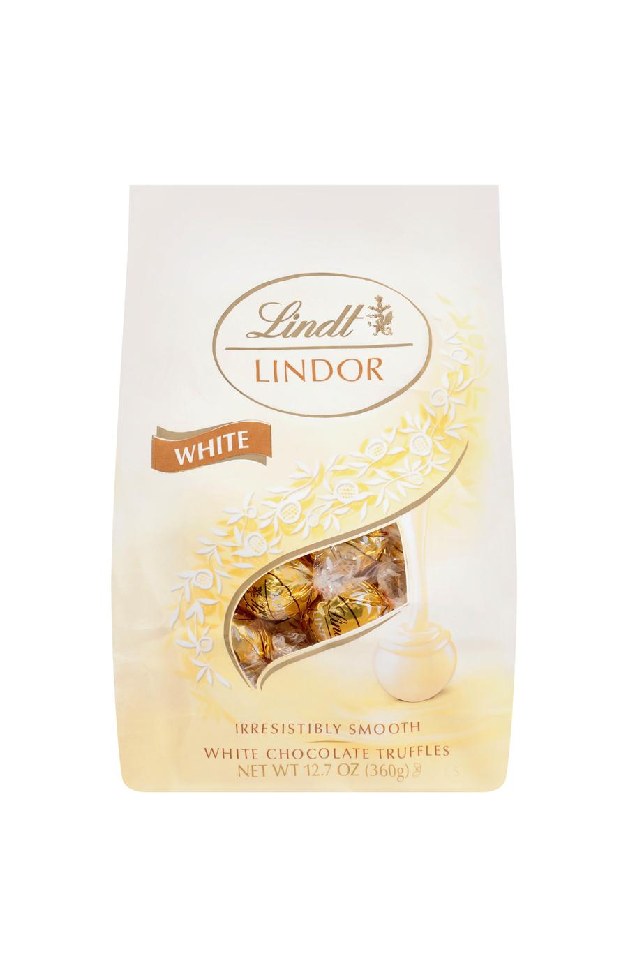Lindt Lindor White Chocolate Truffles - Shop Candy at H-E-B