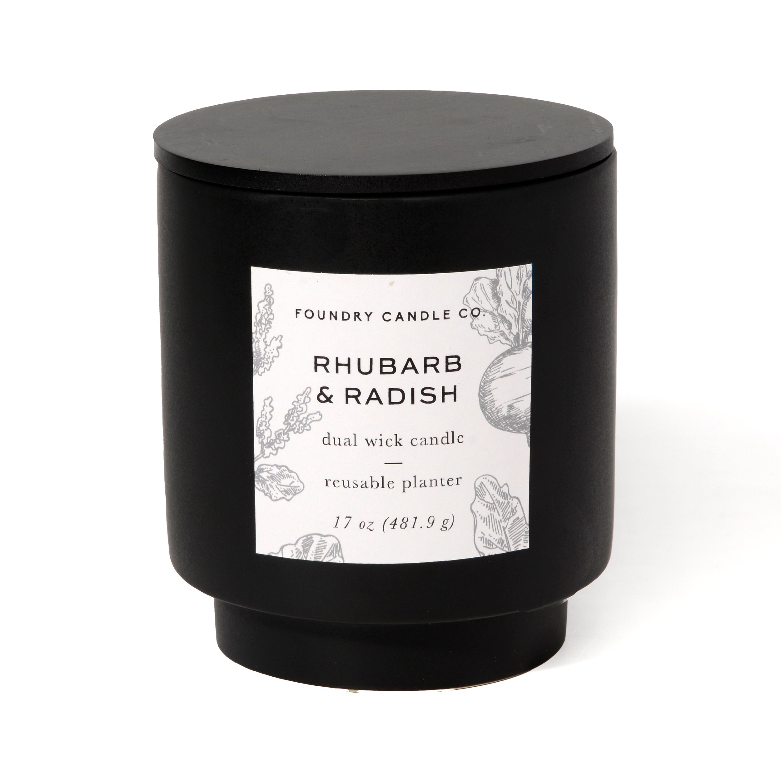 Foundry Candle Co. Rhubarb & Radish Scented Dual Wick Candle - Shop ...