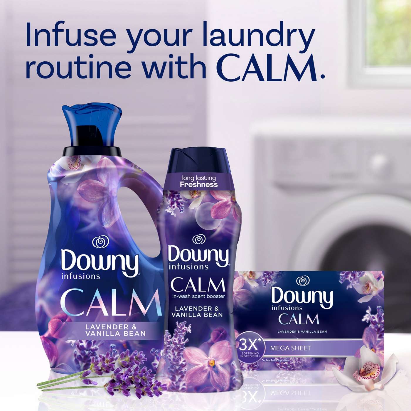 Downy Infusions CALM In-Wash Laundry Scent Booster Beads - Soothing ...