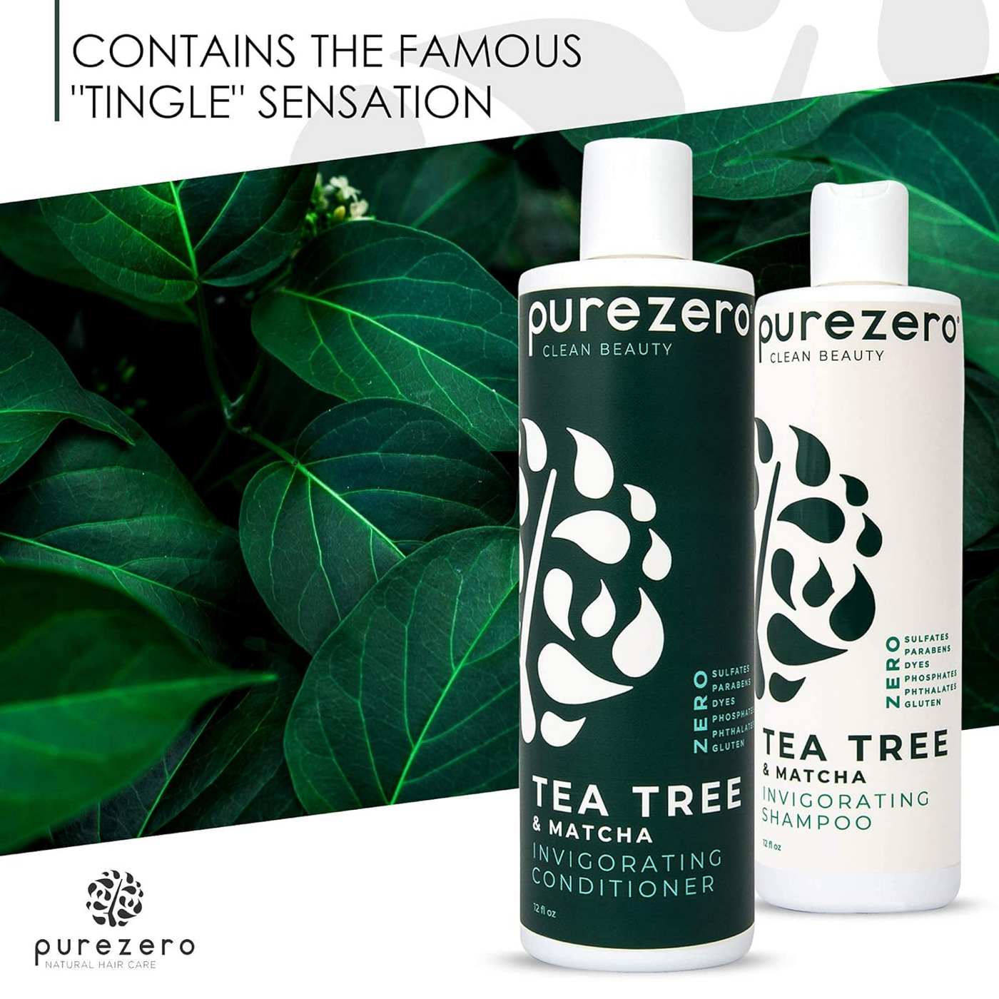 Purezero Tea Tree & Matcha Invigorating Conditioner - Shop Shampoo ...