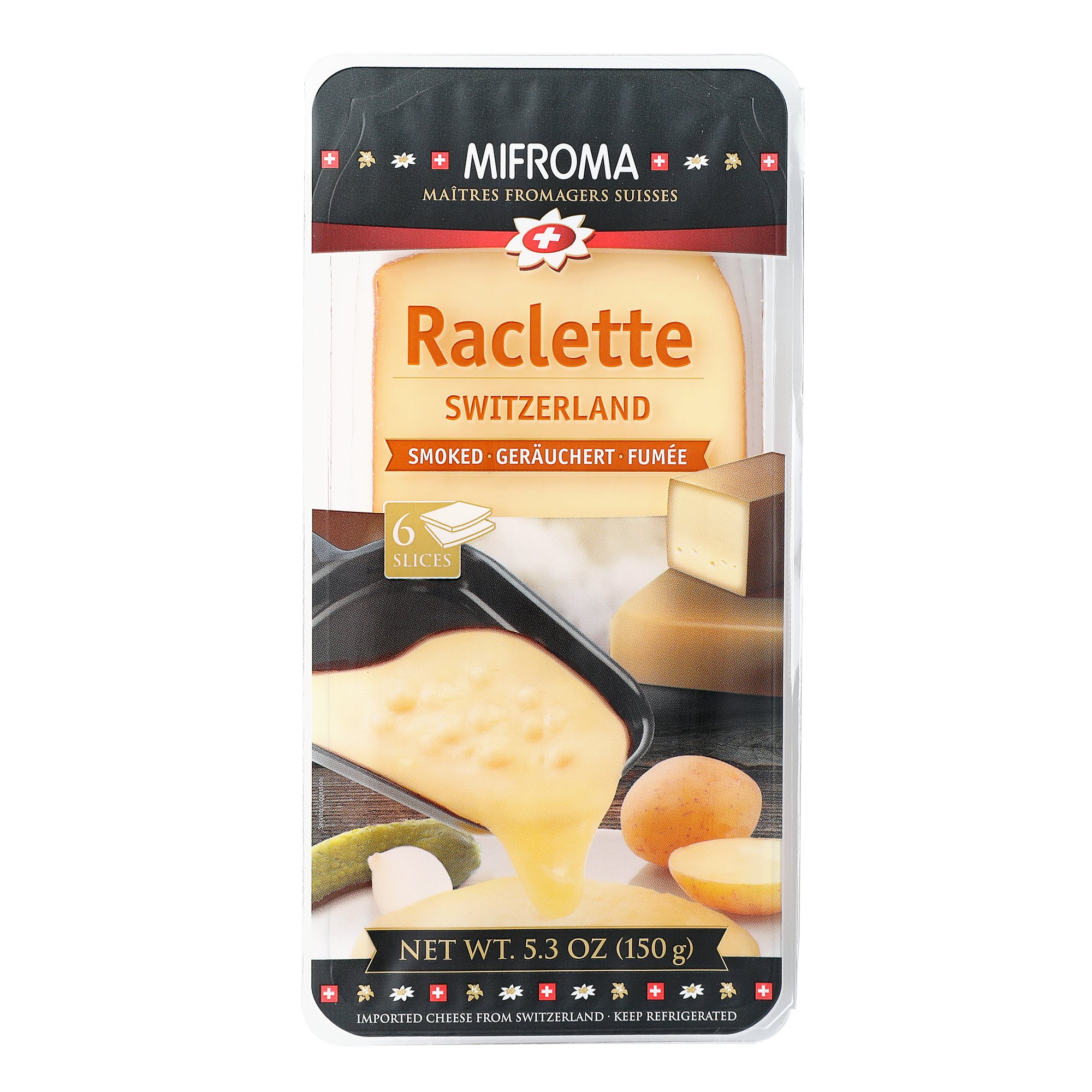 Mifroma Smoked Raclette Cheese - Shop Cheese at H-E-B