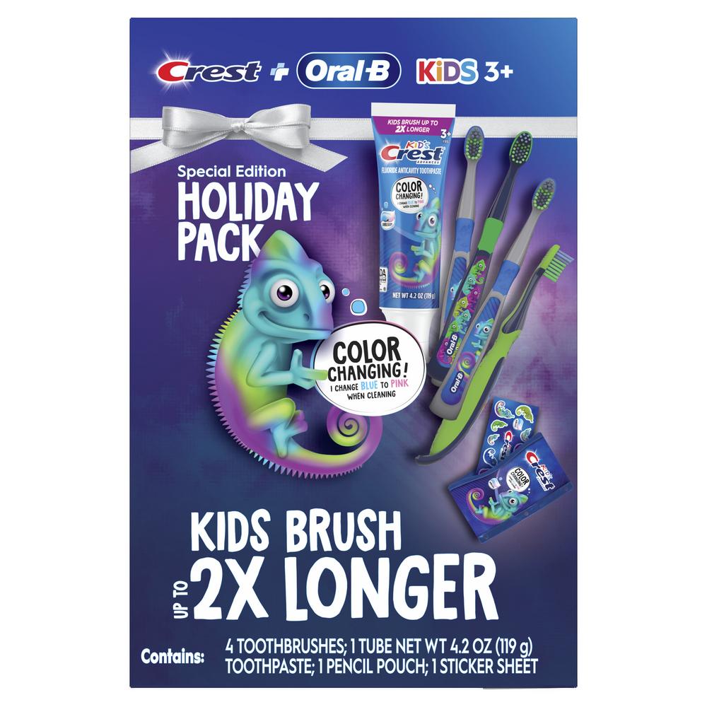 Crest Oral-B Kids Color Changing Holiday Pack - Shop Toothbrushes at H-E-B Crest Oral-B Kids Color Changing Holiday Pack - Shop Toothbrushes at H-E-B