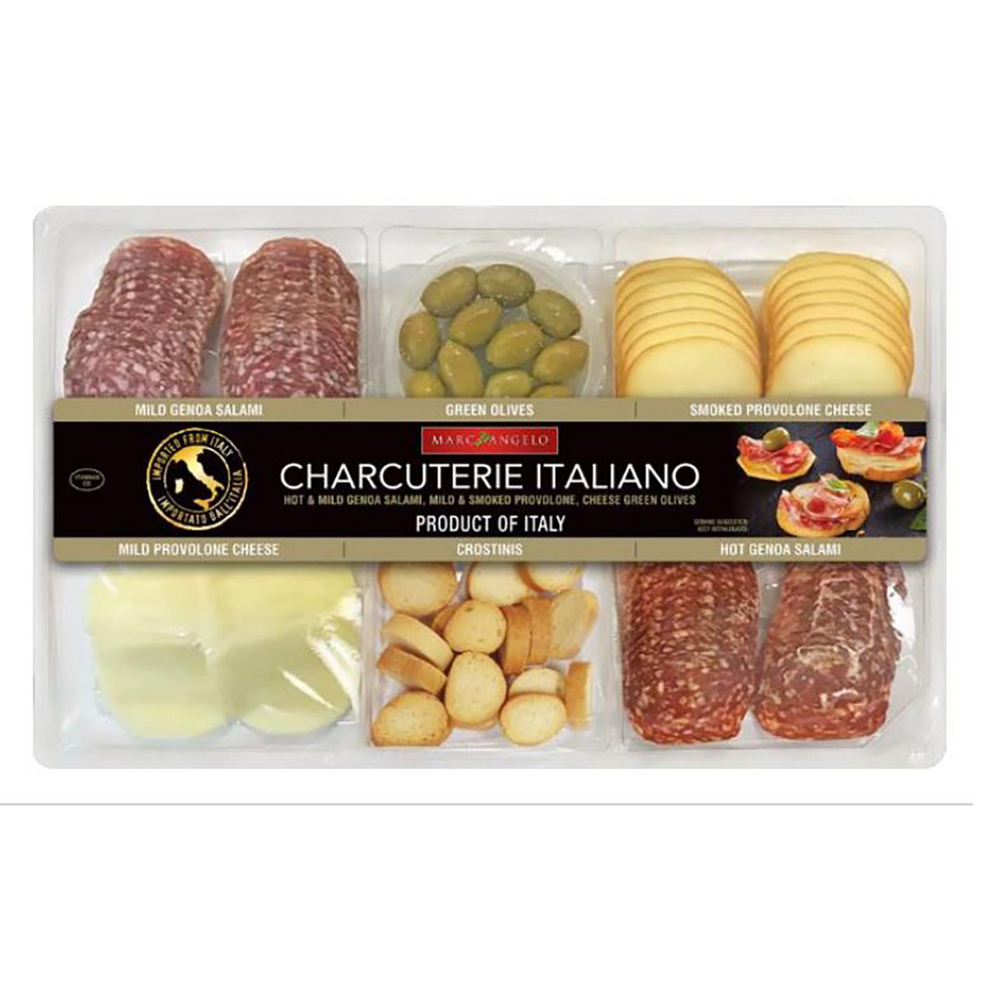 MarcAngelo Italiano Charcuterie Tray with Olives & Costinis - Shop Standard party trays at H-E-B