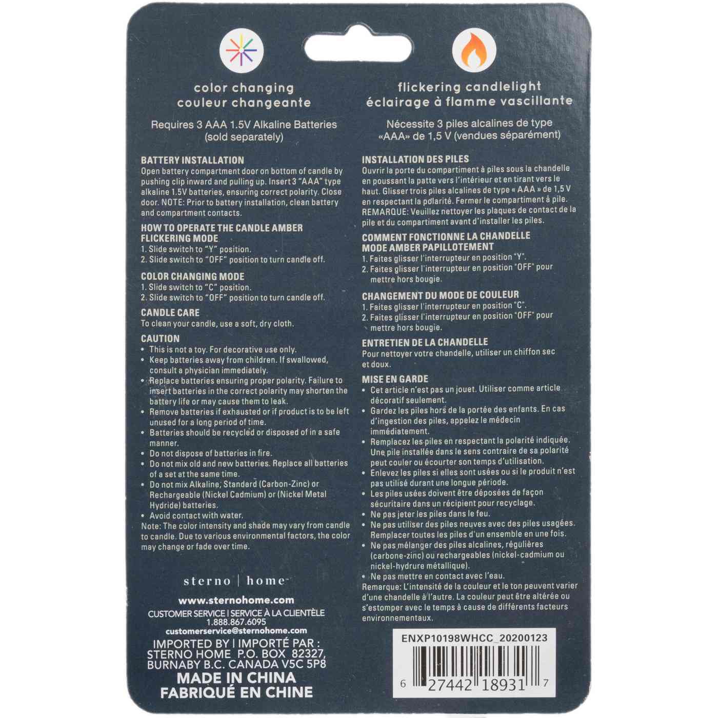 Sterno Home Color Changing Jumbo Clear Tea Light - Shop Candles at H-E-B