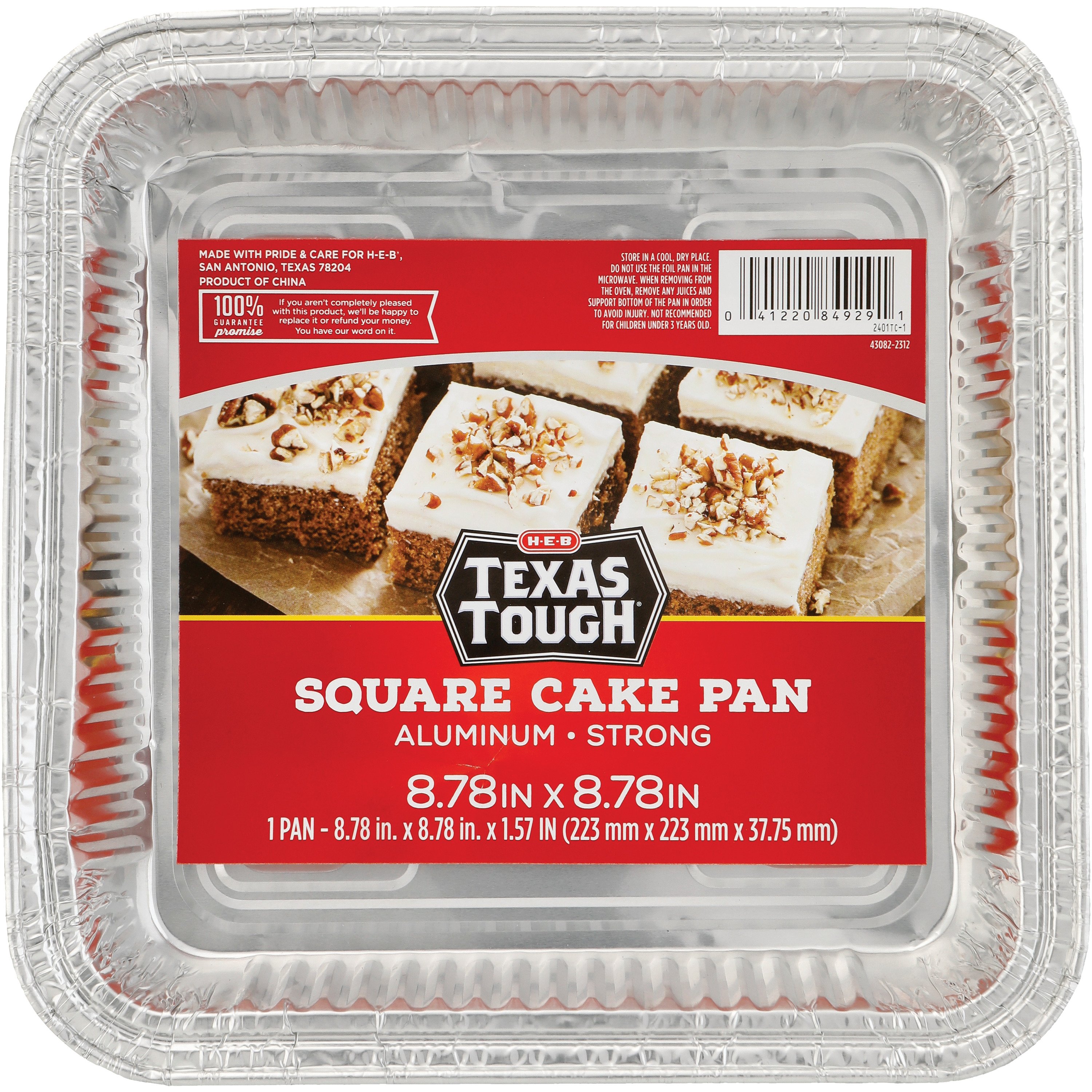 H-E-B Texas Tough Square Aluminum Cake Pan - Shop Bakeware at H-E-B