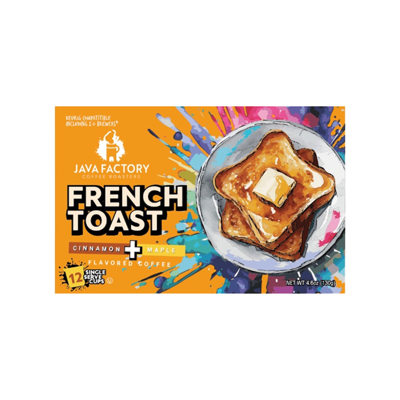 JAVA FACTORY French Toast Flavored Coffee - Cinnamon + Maple - Shop ...