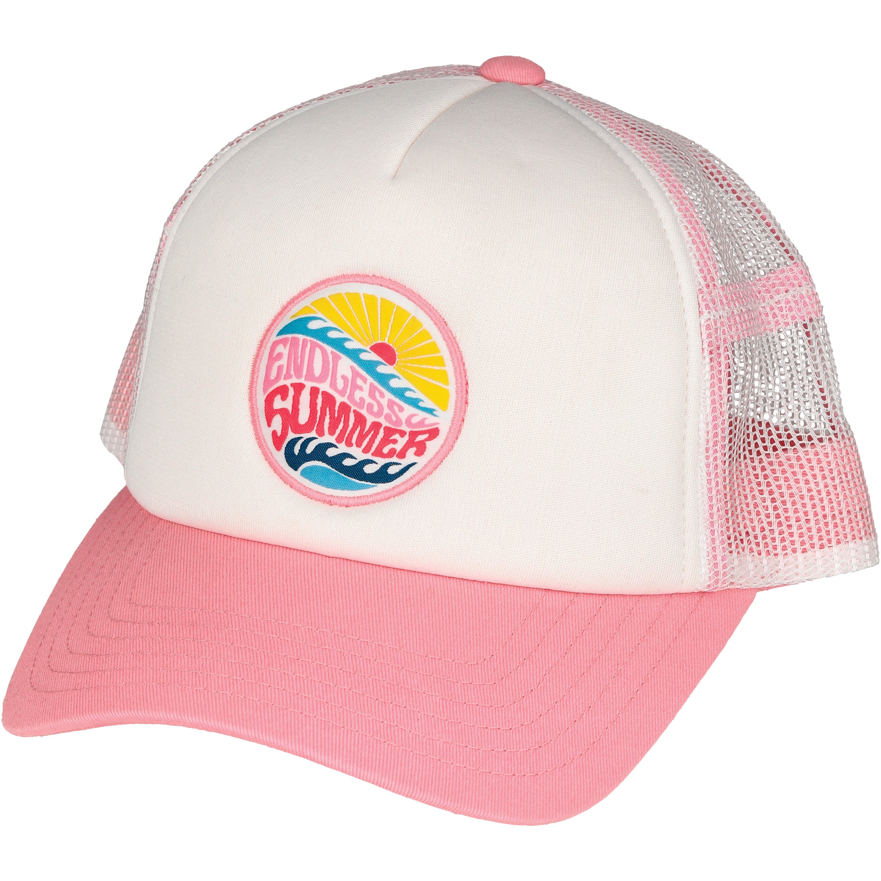 Trucker Hat - White & Pink - Shop Hats at H-E-B