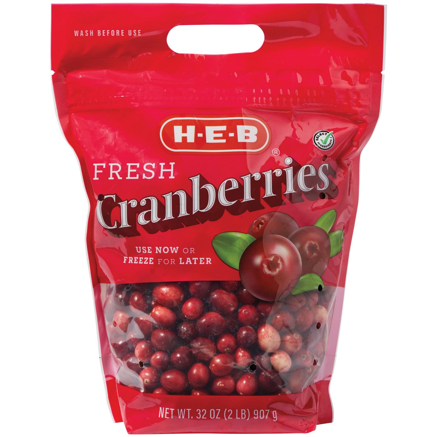 H-E-B Fresh Cranberries - Texas Size Pack - Shop Berries & cherries at ...