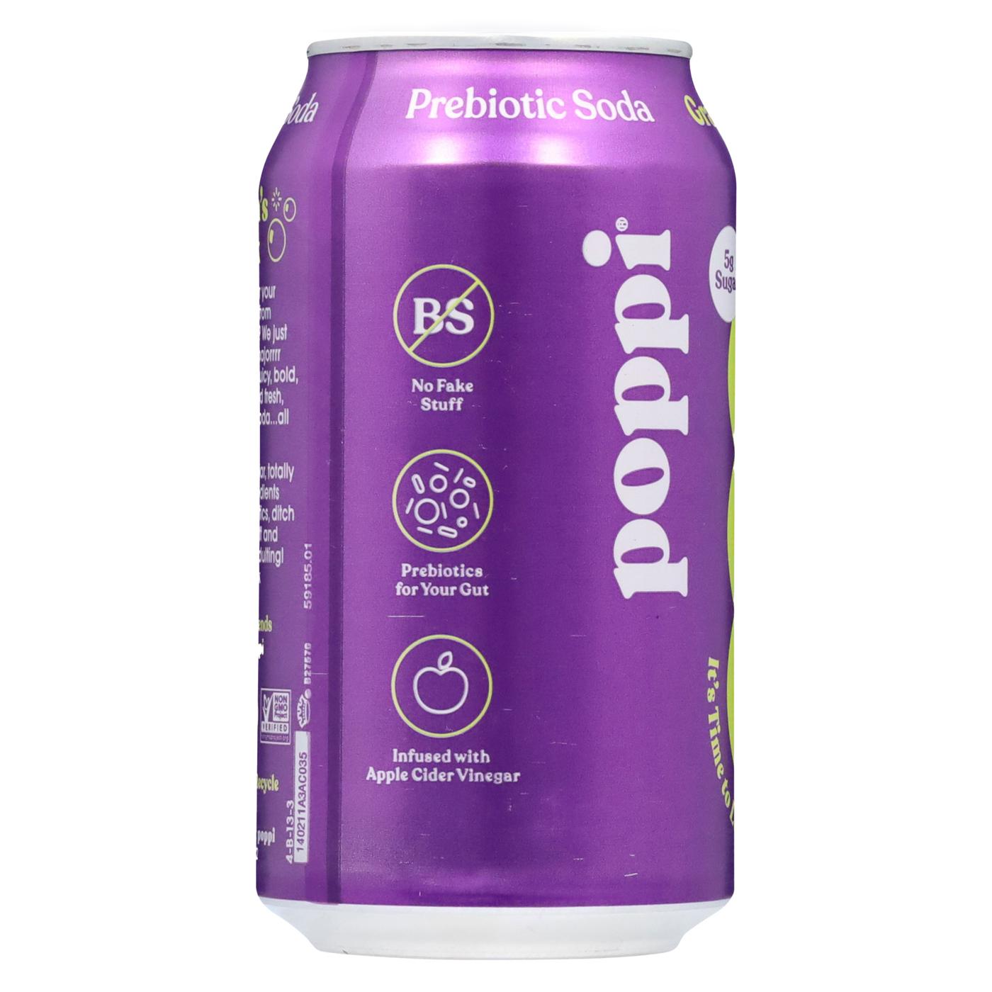 poppi Prebiotic Soda - Grape - Shop Soda at H-E-B