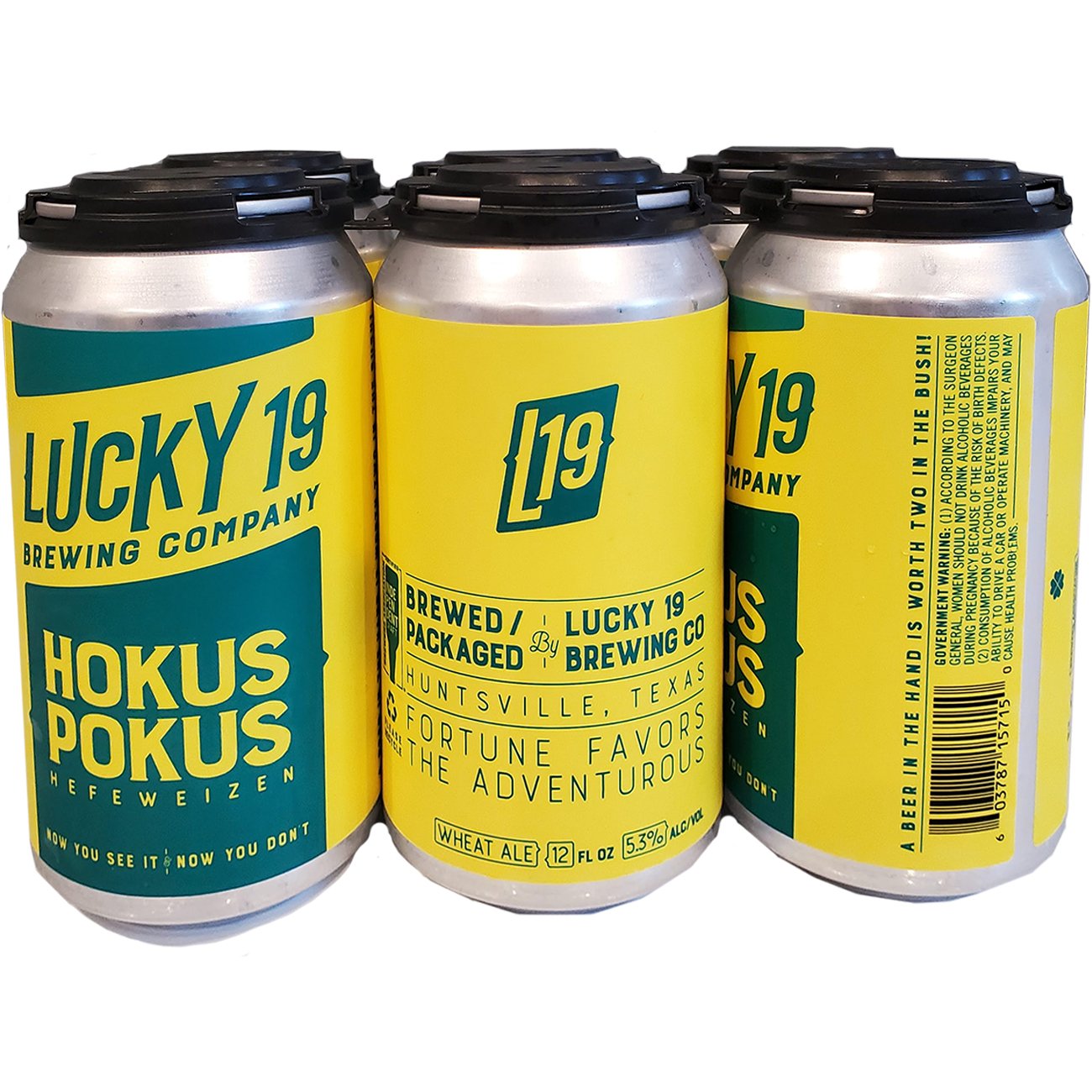 Lucky 19 Hokus Pokus Hefeweizen Craft Beer 6 pk Cans - Shop Beer at H-E-B