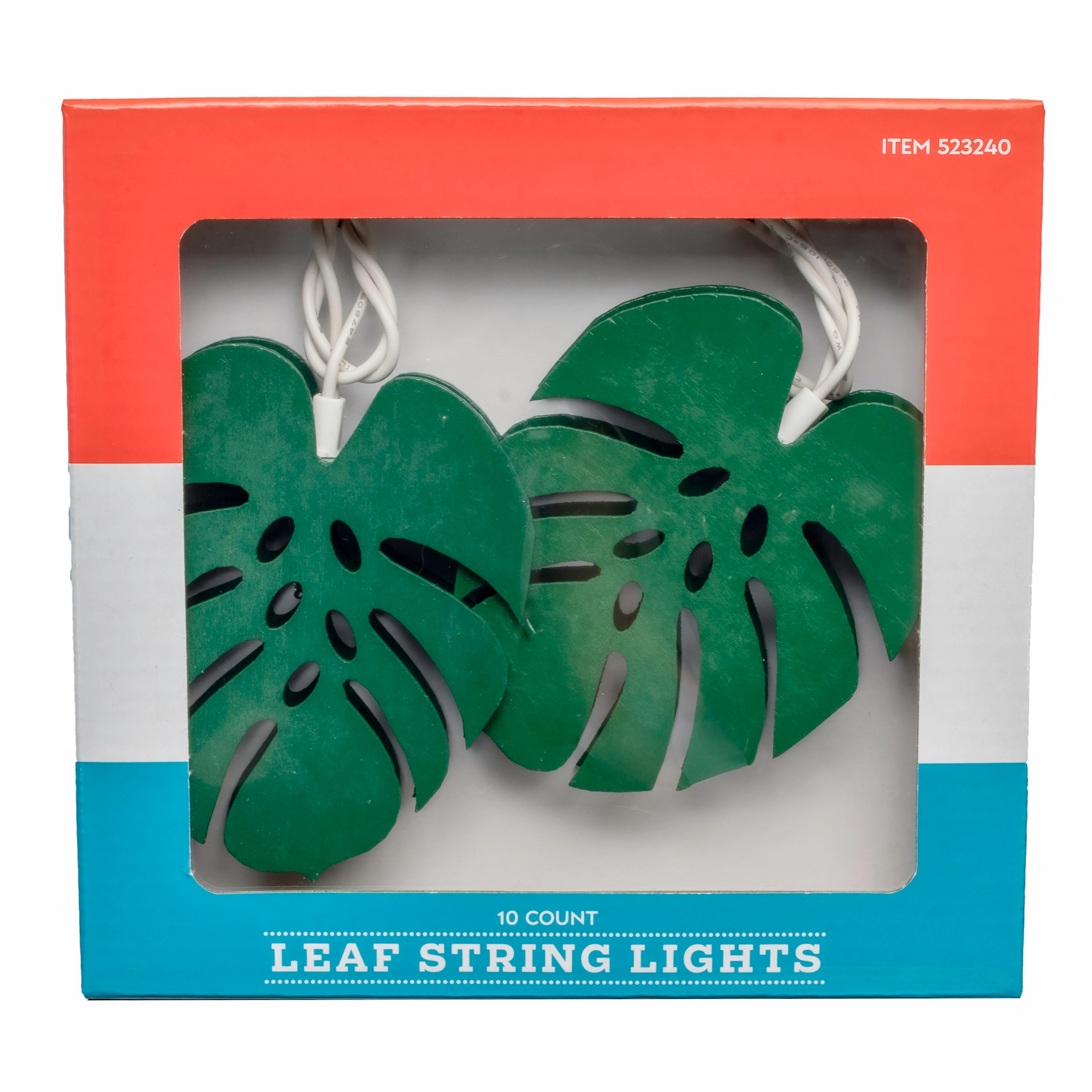 Destination Holiday Monstera Leaf String Lights - Shop Outdoor decor at ...