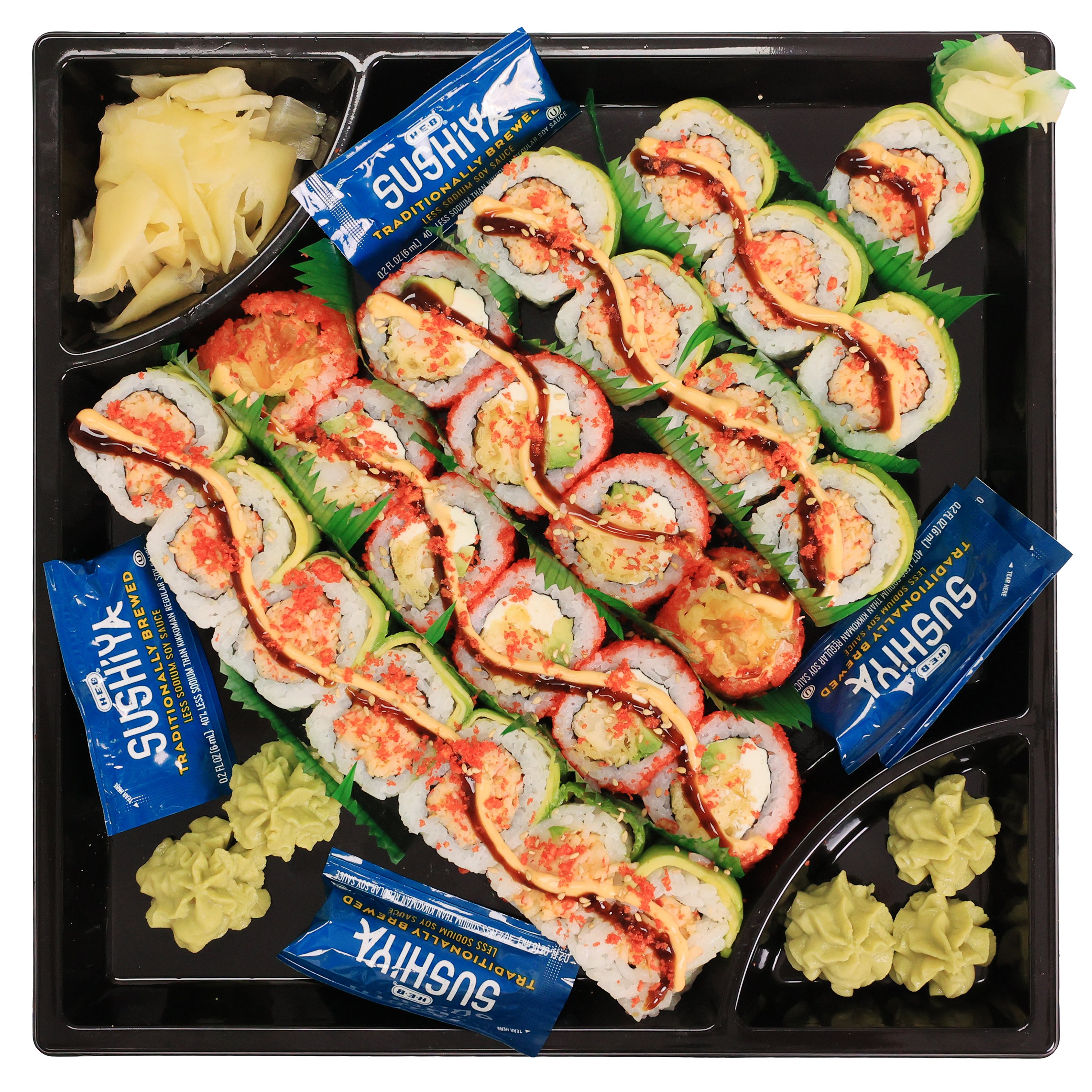 H-E-B Sushiya Sushi Party Tray - Christmas Tree - Shop Standard party ...