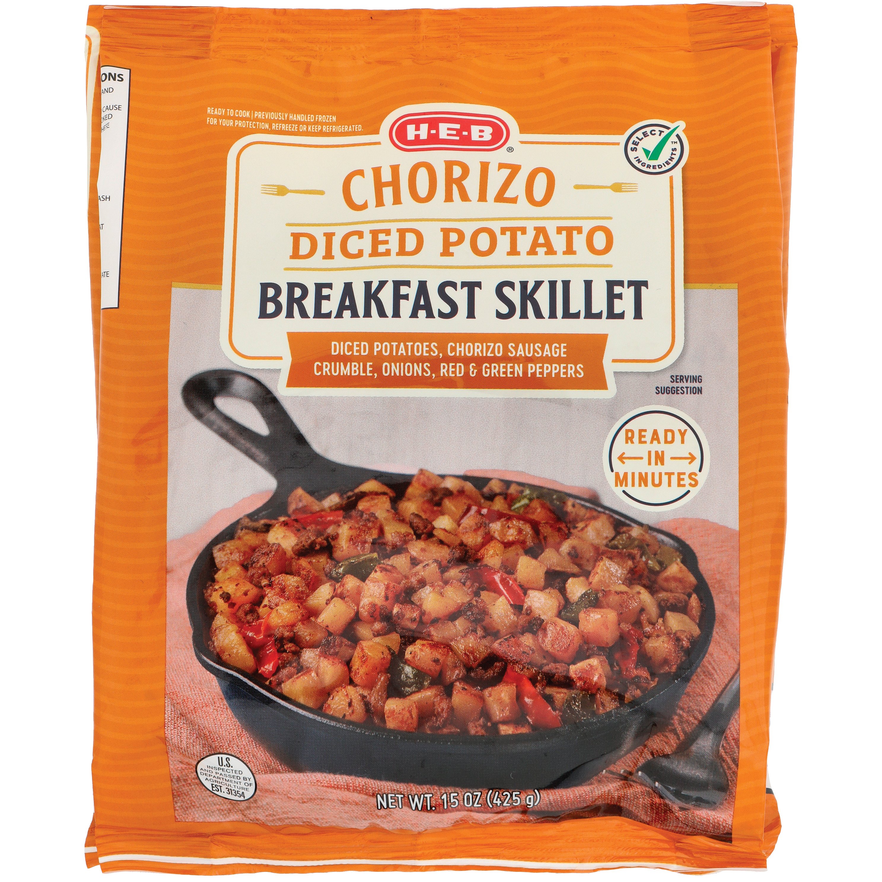 H-E-B Diced Potato Breakfast Skillet – Chorizo - Shop Entrees & sides ...