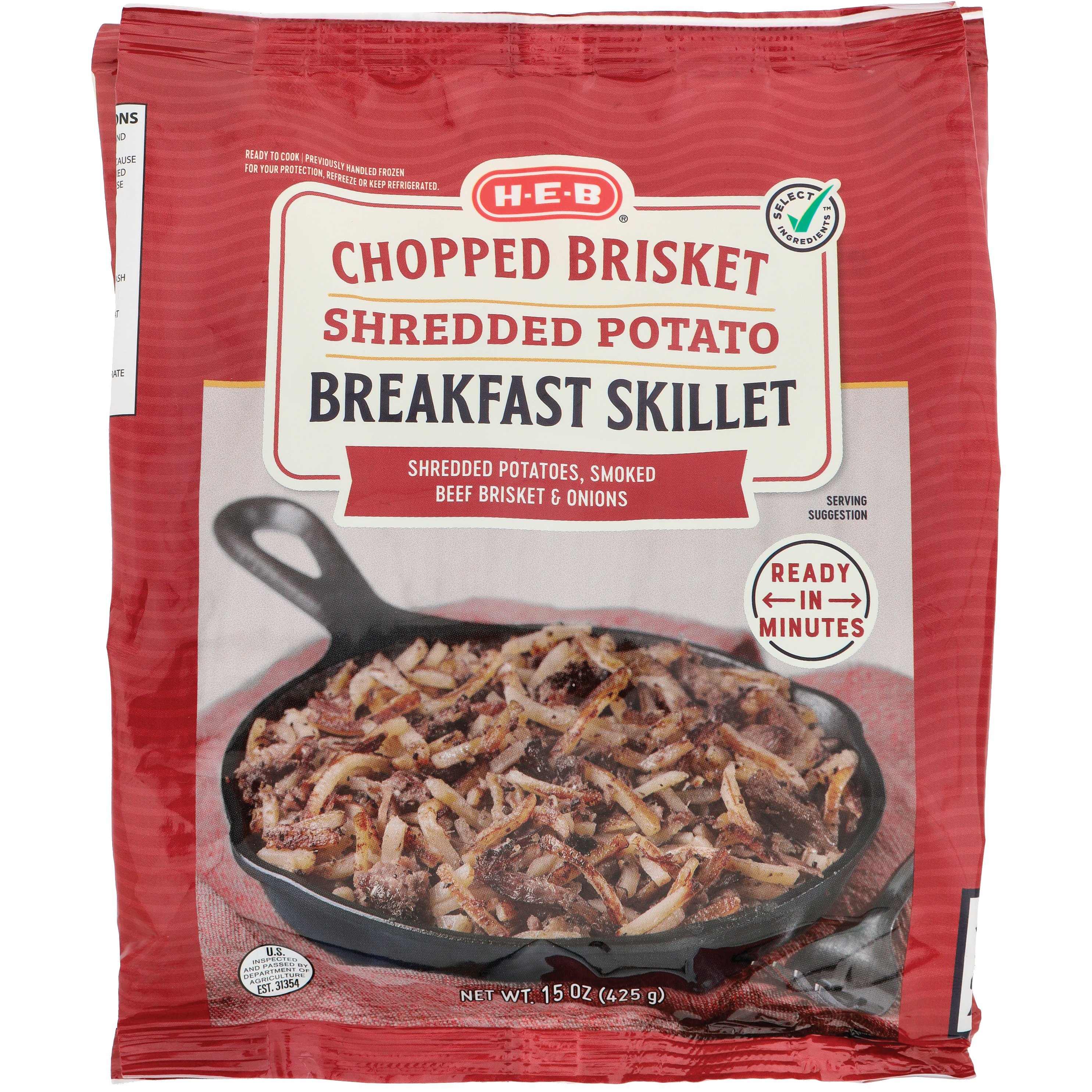 H-E-B Shredded Potato Breakfast Skillet – Chopped Brisket - Shop ...