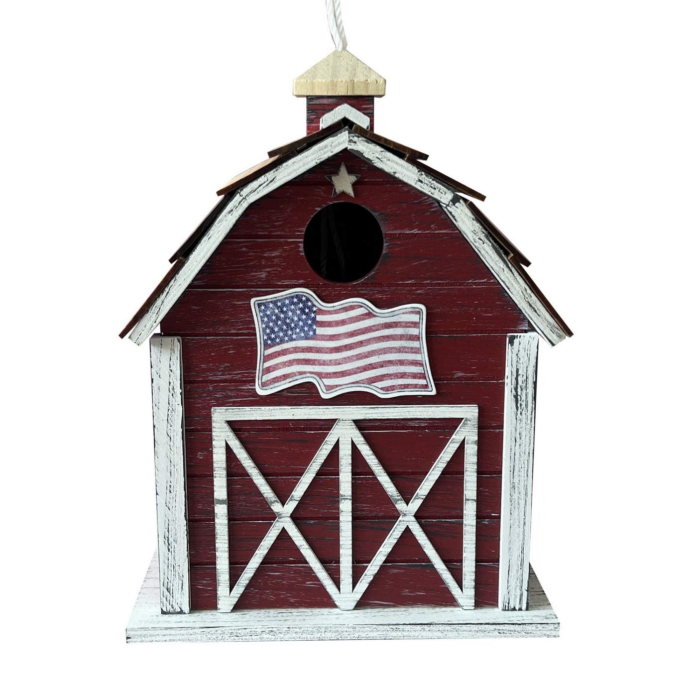 Home Bazaar Old Glory Barn Birdhouse - Shop Outdoor decor at H-E-B