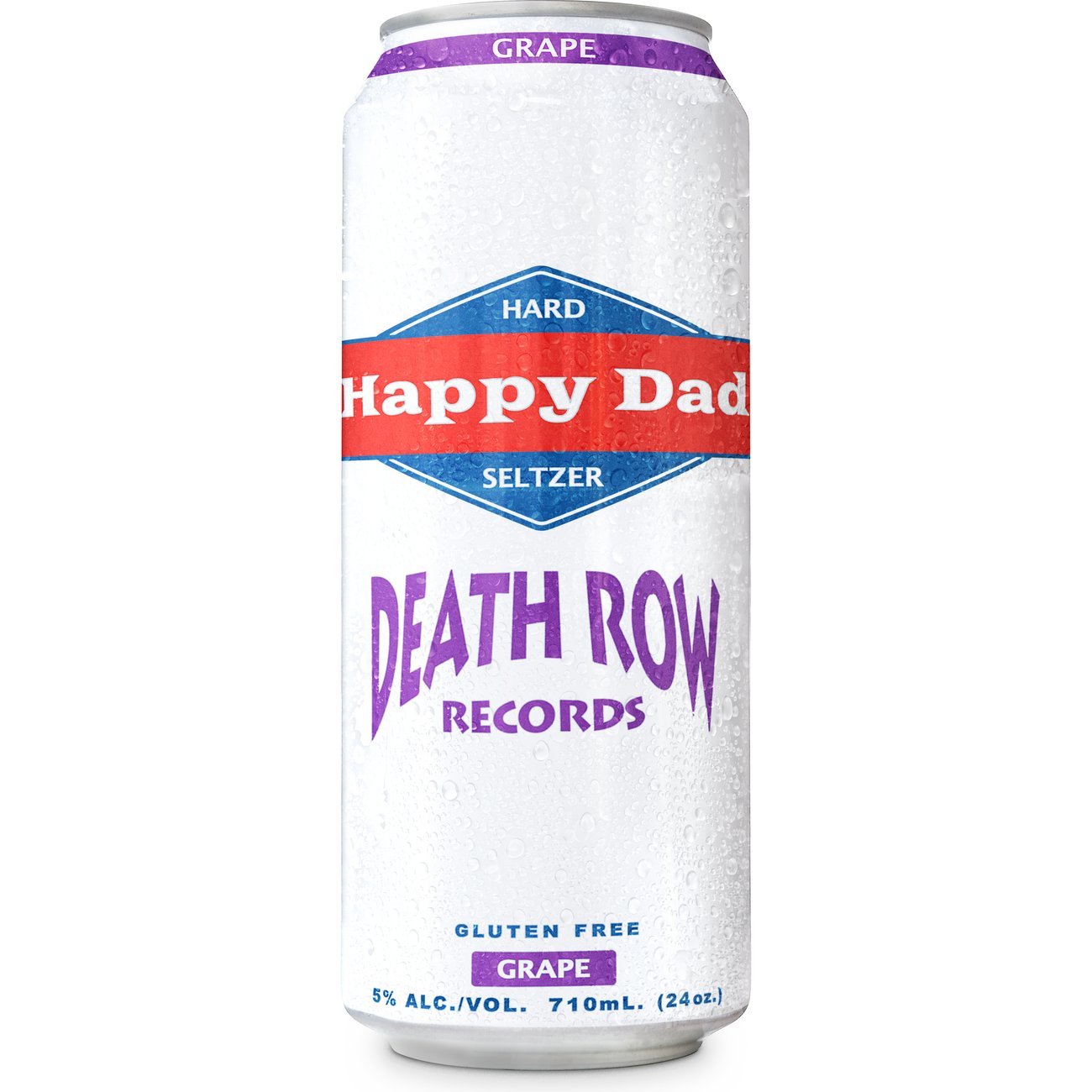 Happy Dad Hard Seltzer Death Row Records Grape - Shop Malt beverages ...